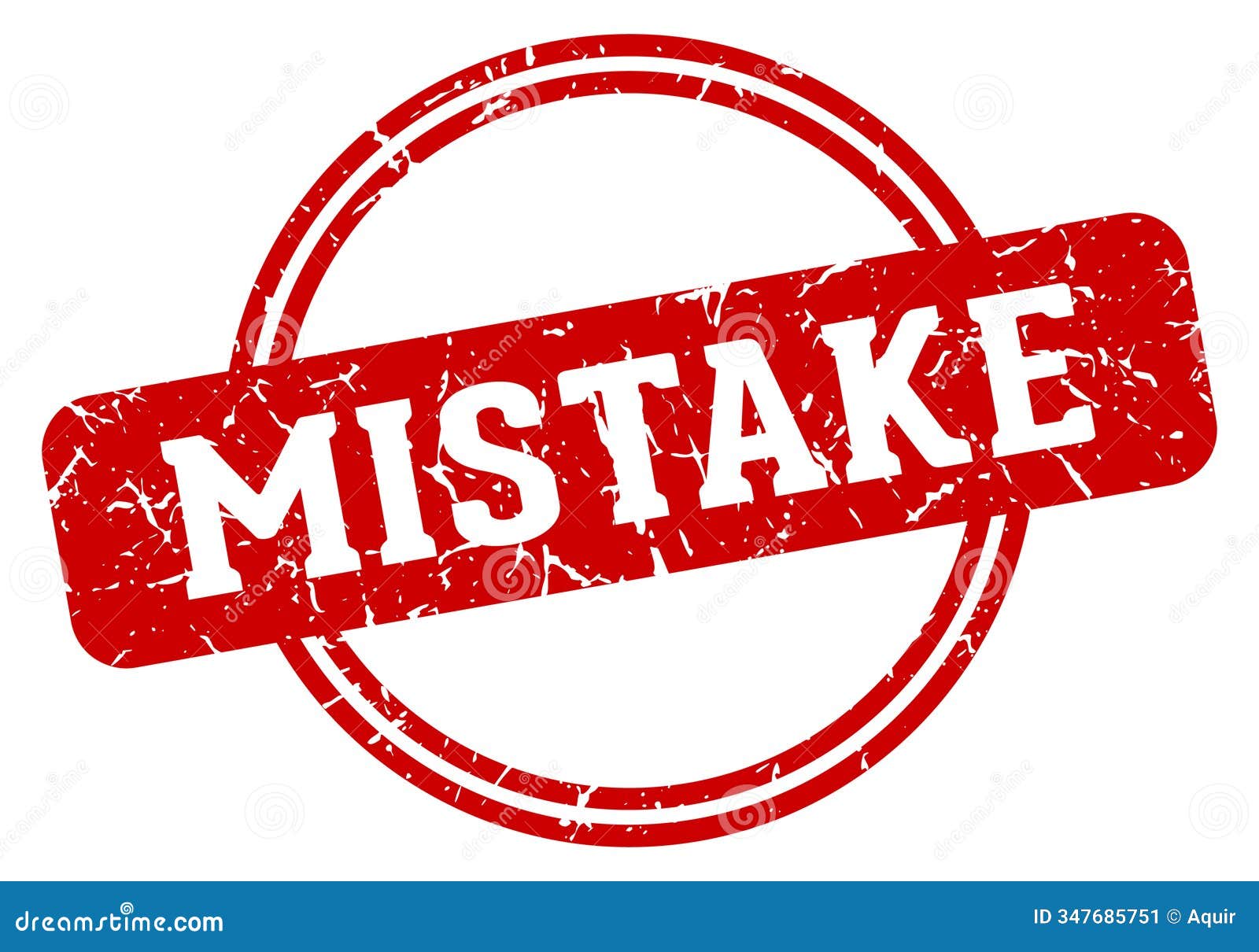 Mistake stamp stock vector. Illustration of vignette - 347685751