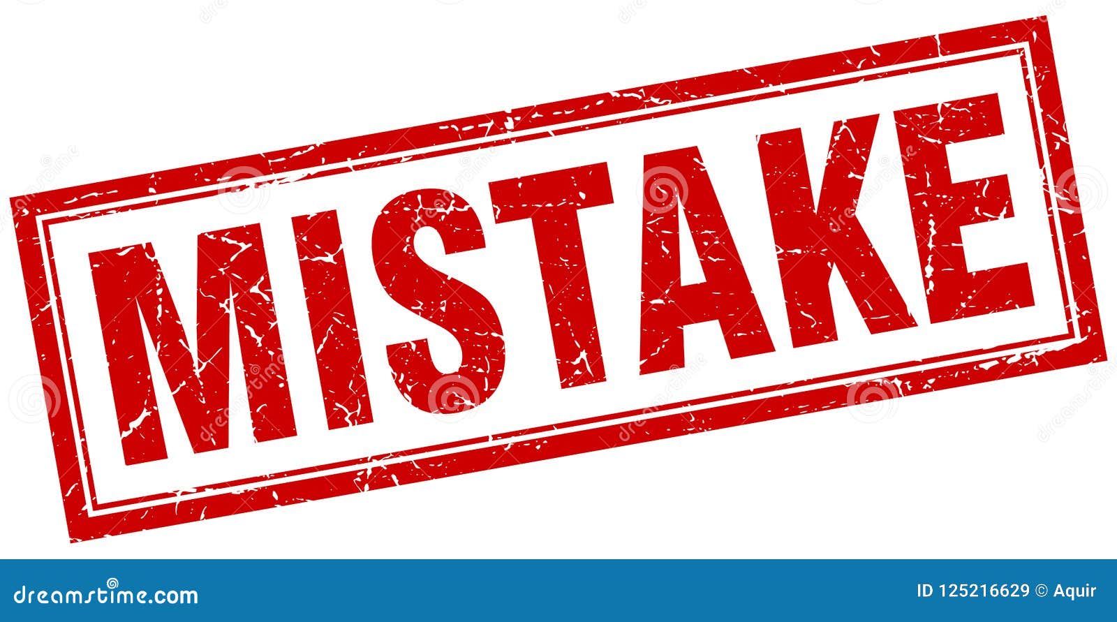 Mistake stamp stock vector. Illustration of mistake - 125216629