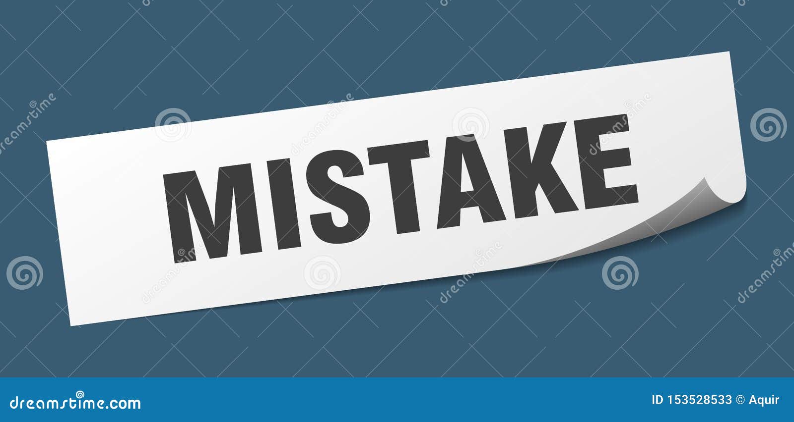 Mistake sticker. stock vector. Illustration of badge - 153528533
