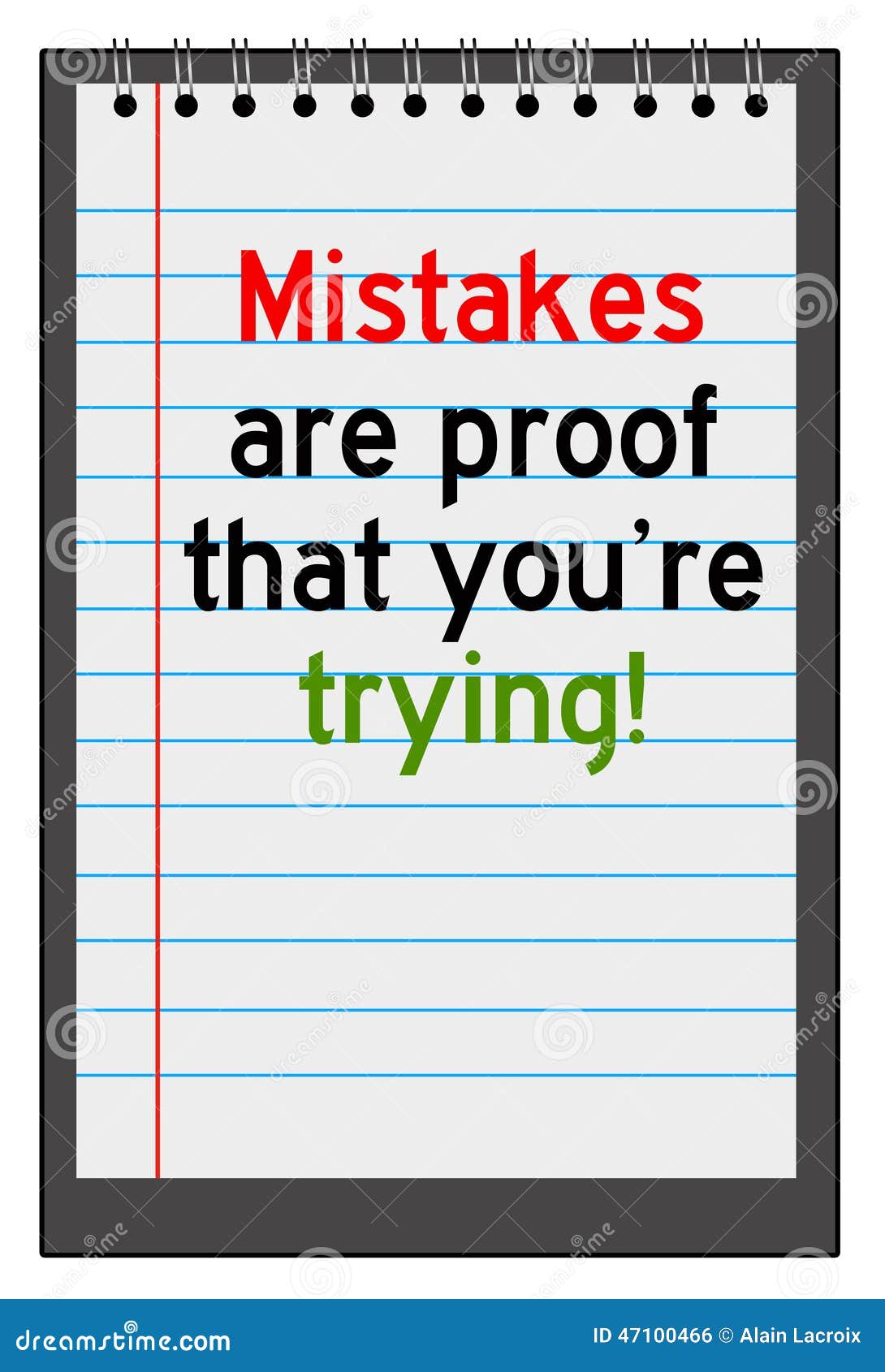 Mistakes stock illustration. Illustration of advance - 47100466