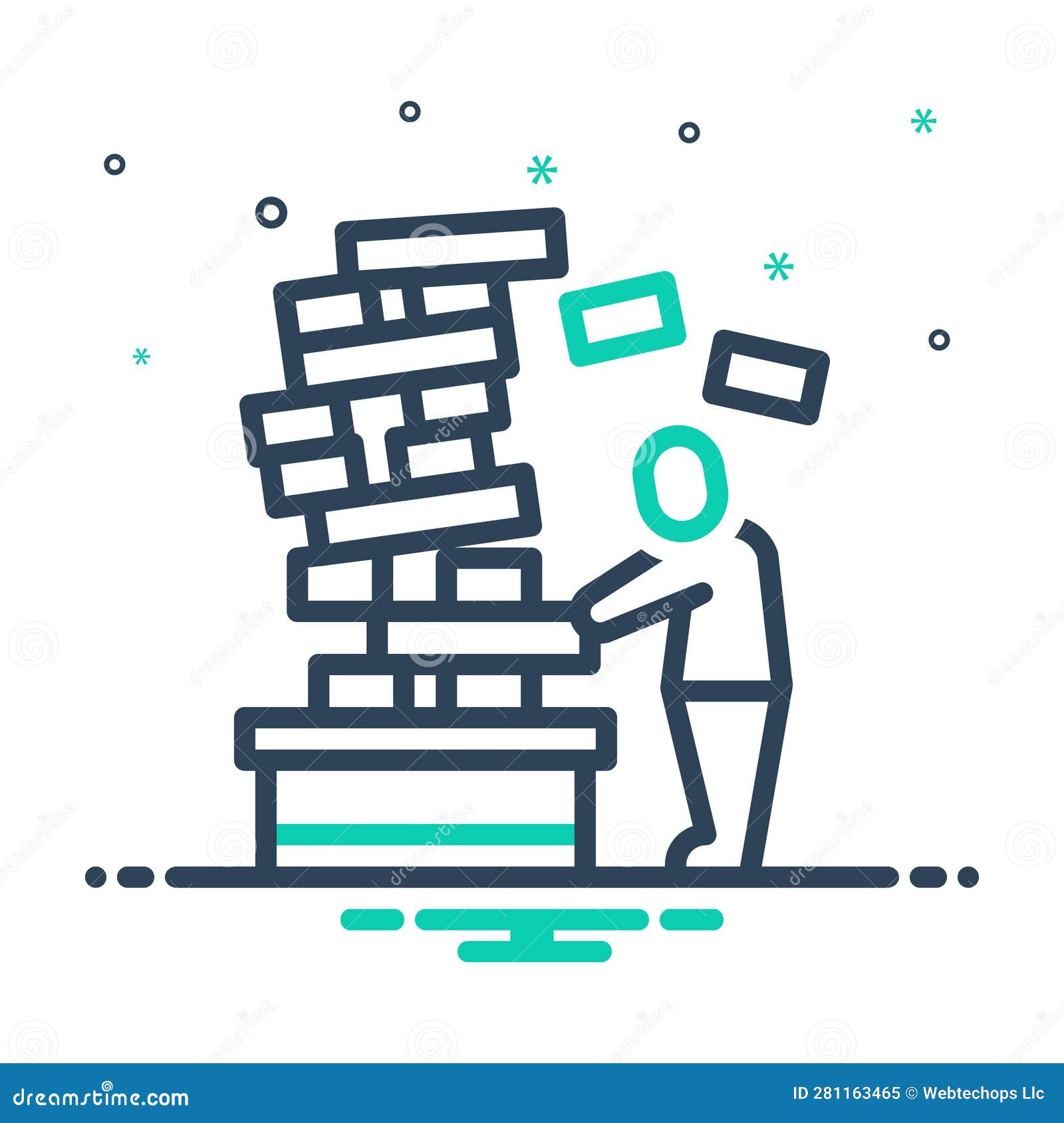 Mix Icon for Mistakes, Blunder and Drag Stock Vector - Illustration of ...