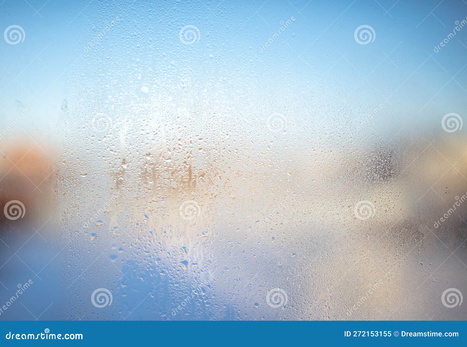 Misted Glass on the Window As an Abstract Background. Stock Image ...