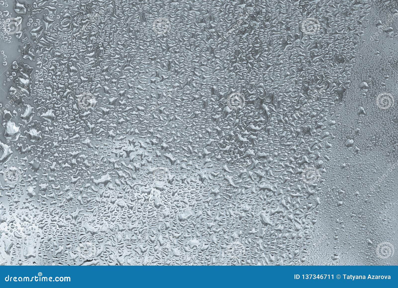 Misted Window, Raindrops on the Window Close Up, Selenium Color ...