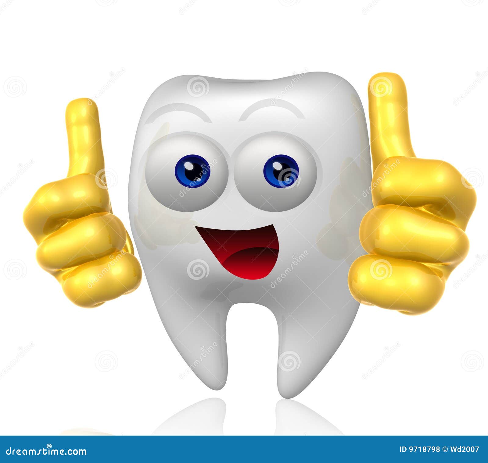 Tooth Mascot Making Ok Hand Sign Cartoon Vector | CartoonDealer.com ...
