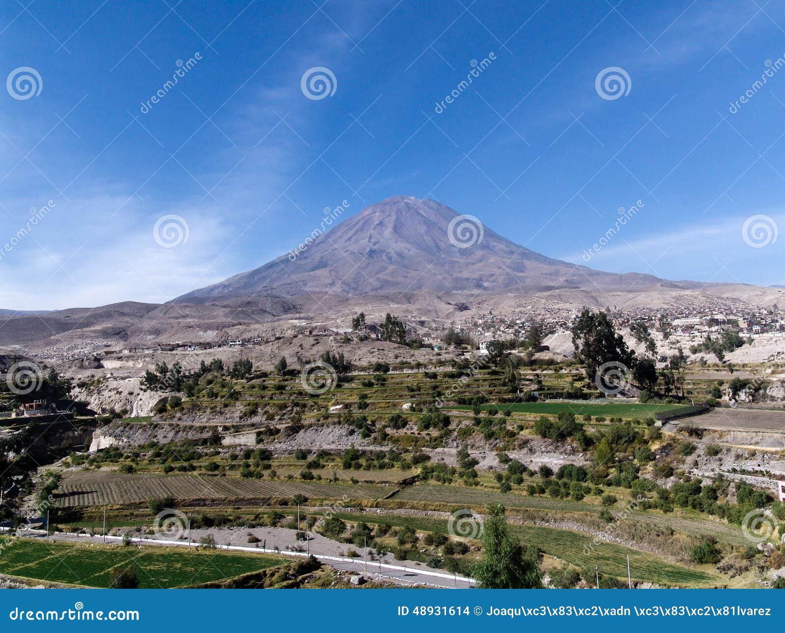 Misti stock photo. Image of volcano, arequipa, peru, landscape - 48931614