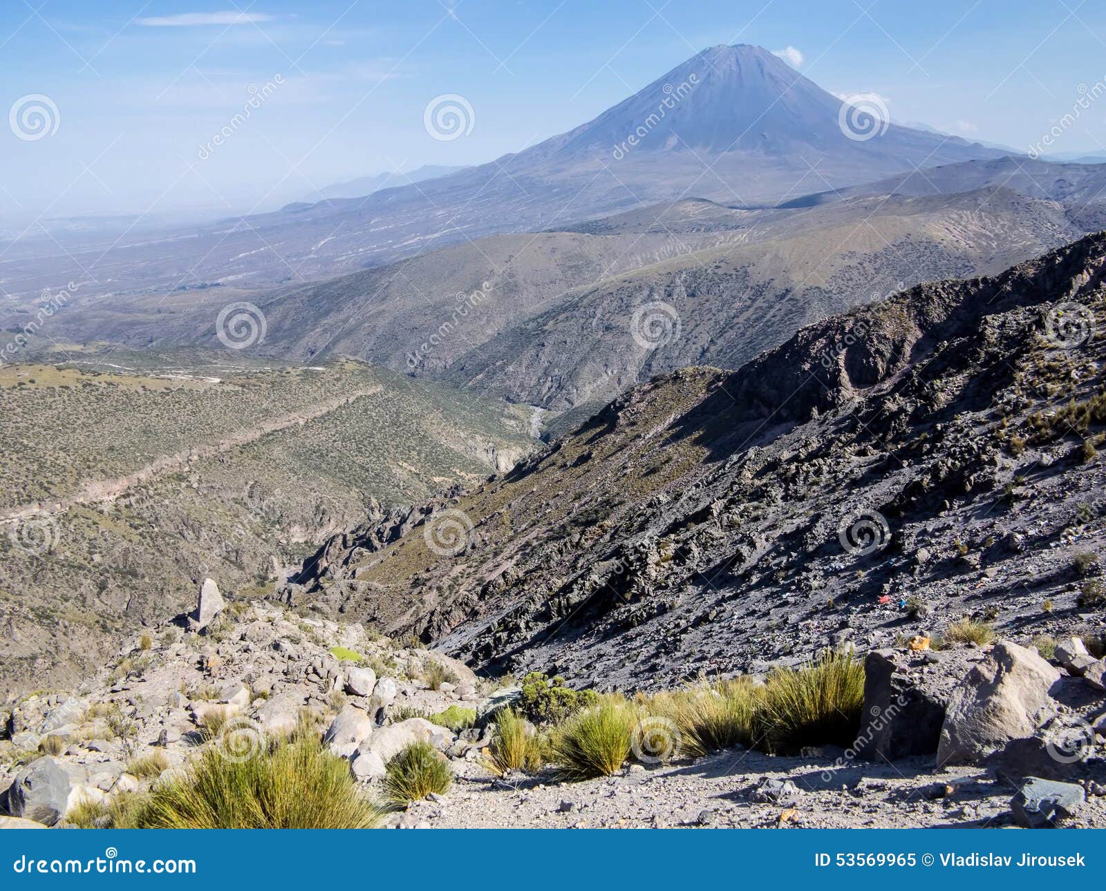 Misti Volcano In The Peruvian Andes Stock Photo - Image: 53569965