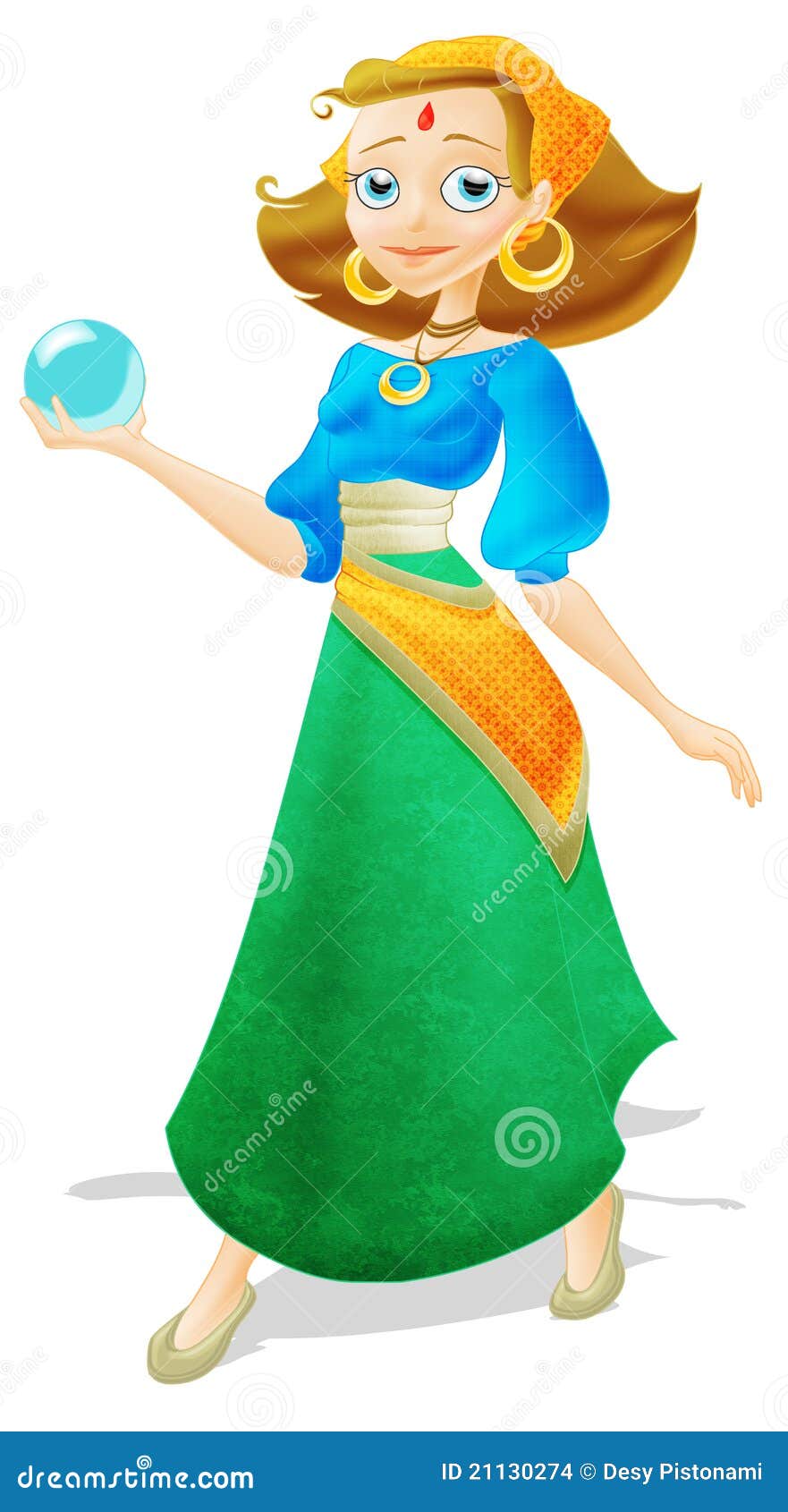 Mistic gypsy stock photo. Illustration of crystal, woman - 21130274