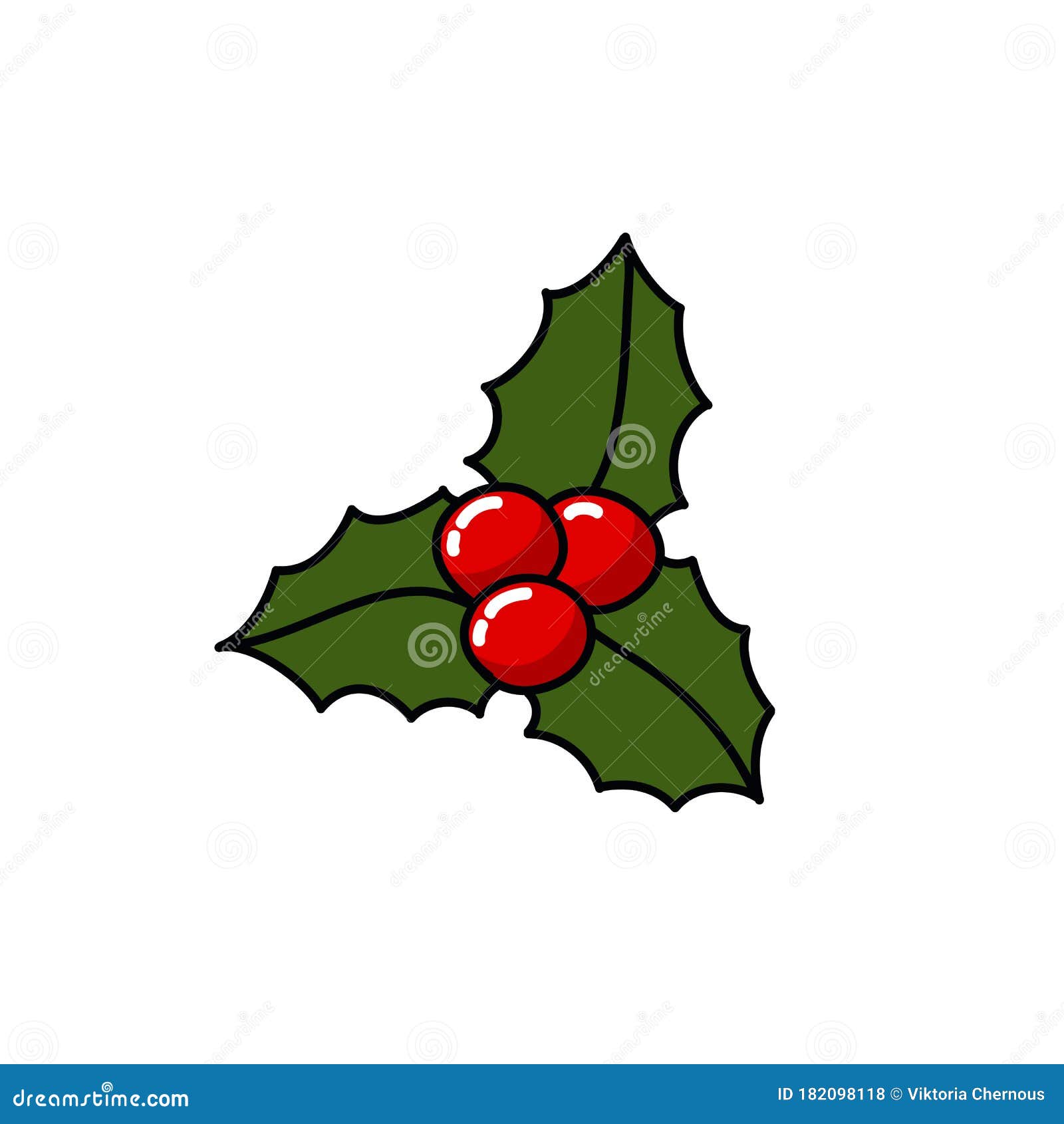 Mistletoe doodle icon stock illustration. Illustration of greeting ...