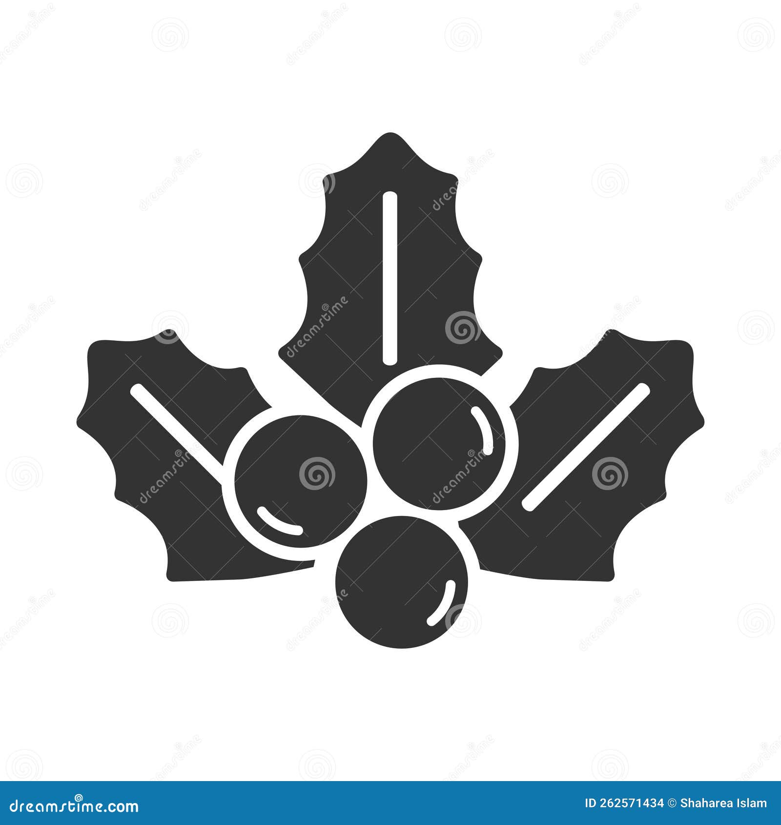 Mistletoe Icon stock vector. Illustration of winter - 262571434