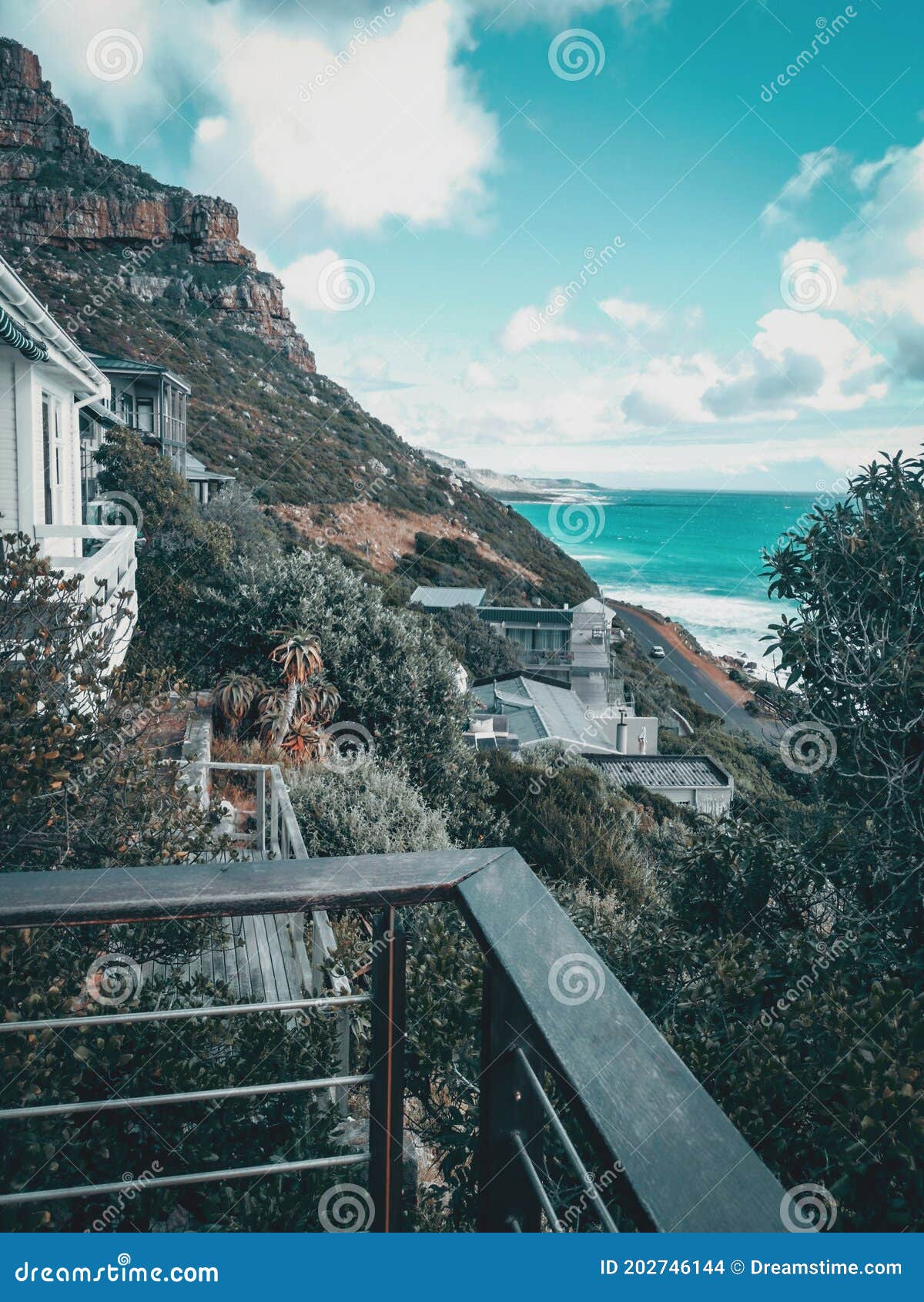 Misty Cliffs SA stock photo. Image of coast, rock, tower - 202746144