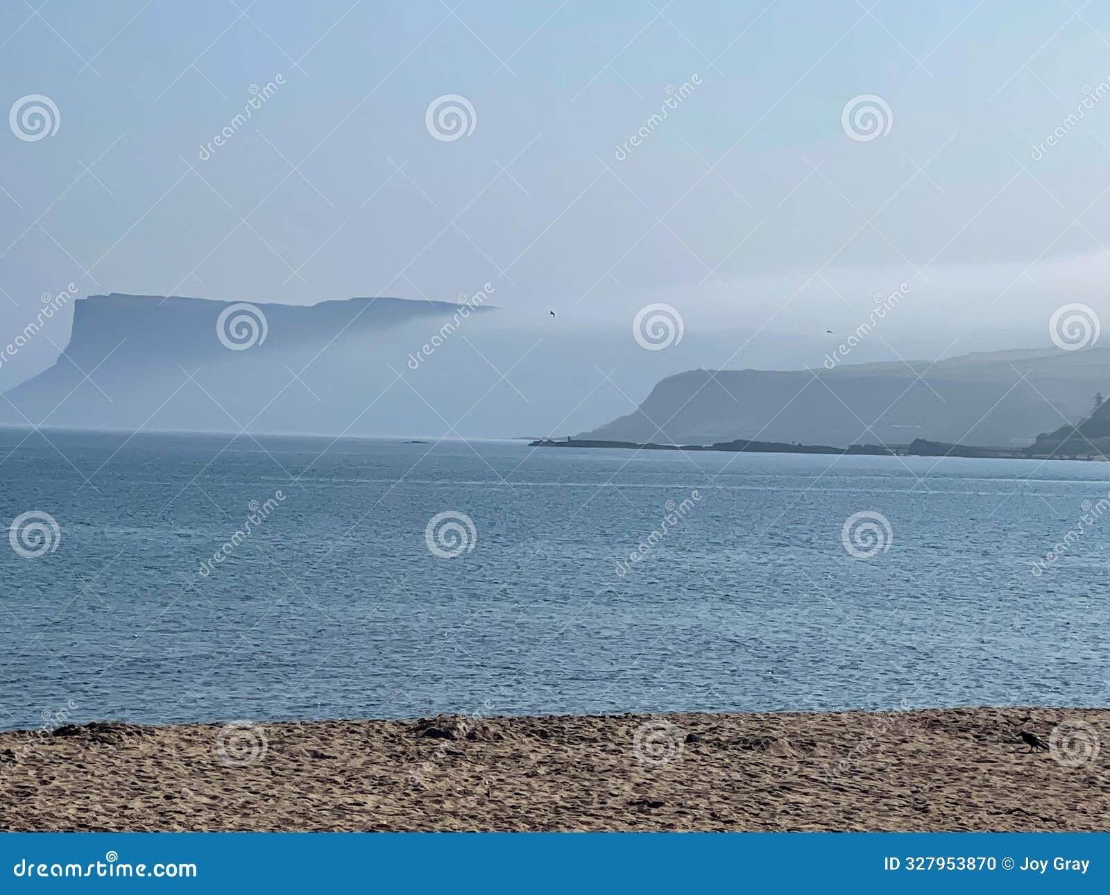 Misty Fairhead Ballycastle Beach Stock Photo - Image of mist, northern ...