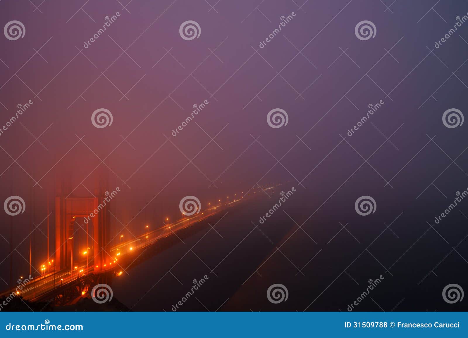 Misty Golden Gate stock photo. Image of architecture - 31509788