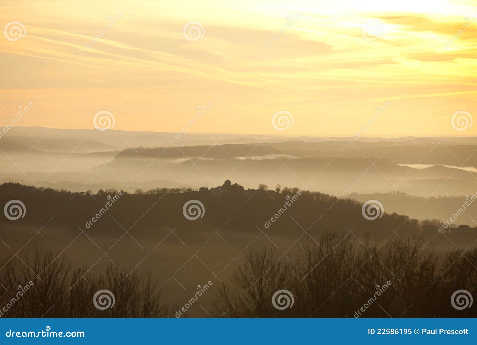 Misty hills stock image. Image of european, horizon, nature - 22586195