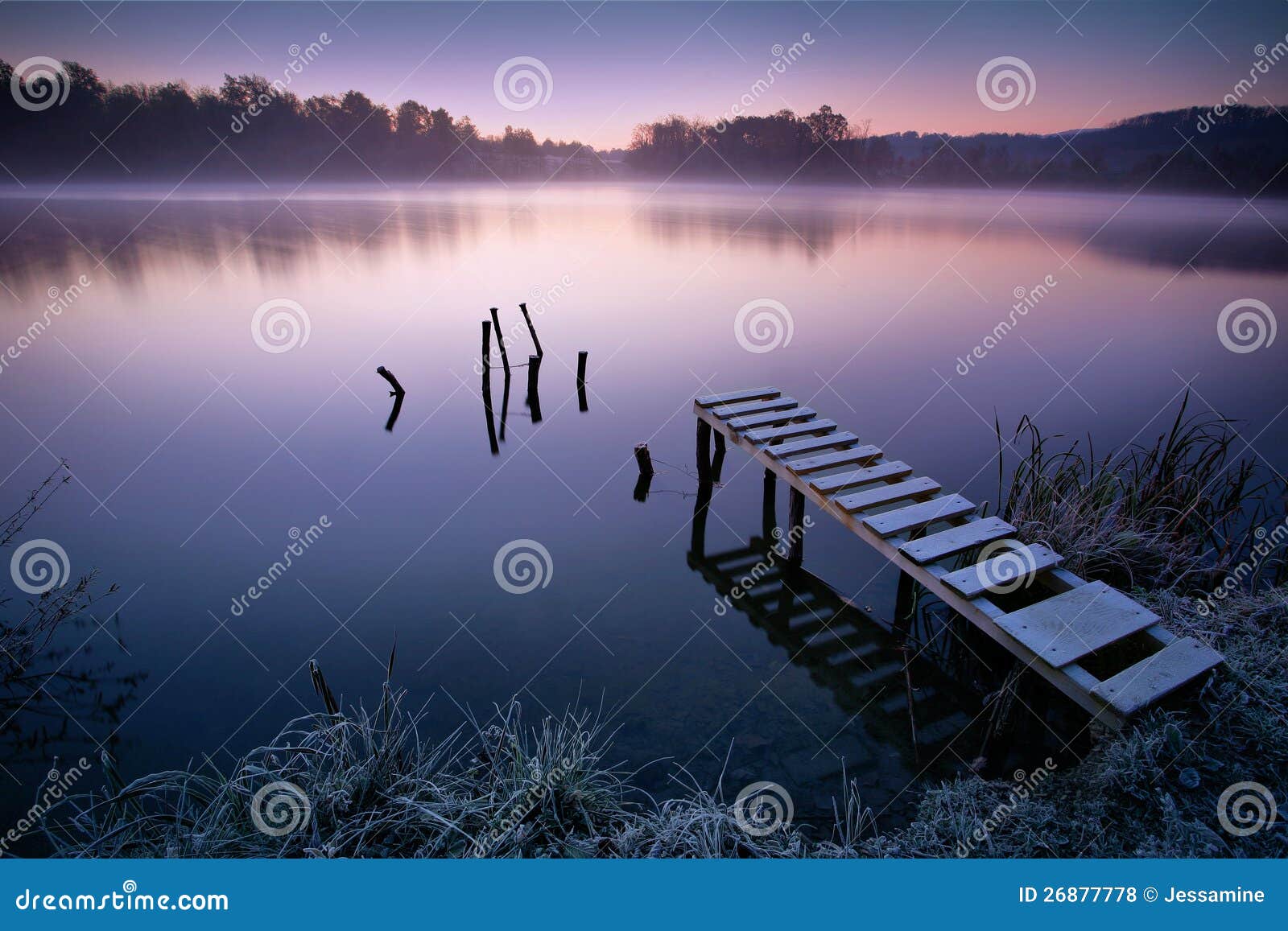 Misty lake stock photo. Image of water, peaceful, nature - 26877778