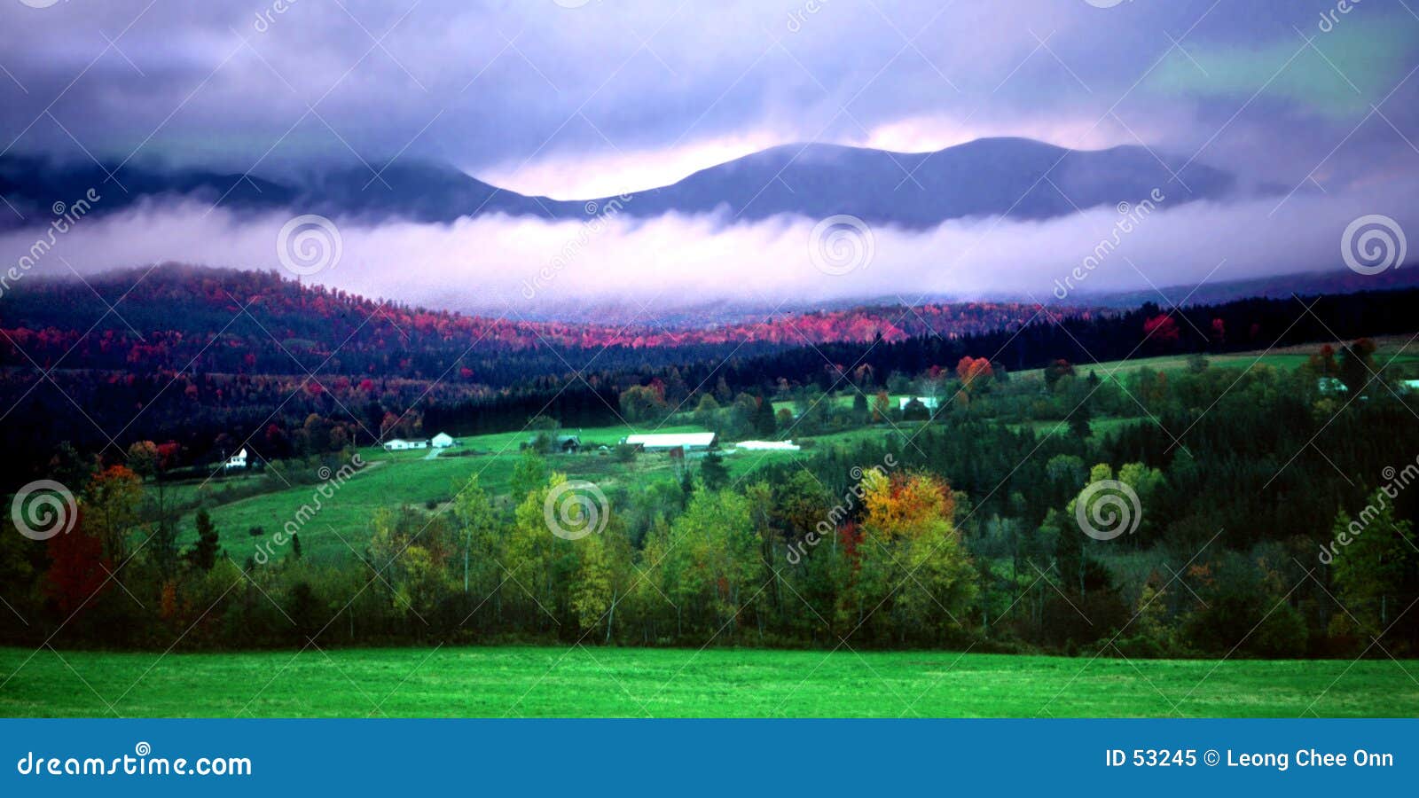 Misty Morning stock image. Image of morning, landscape, mountain - 53245
