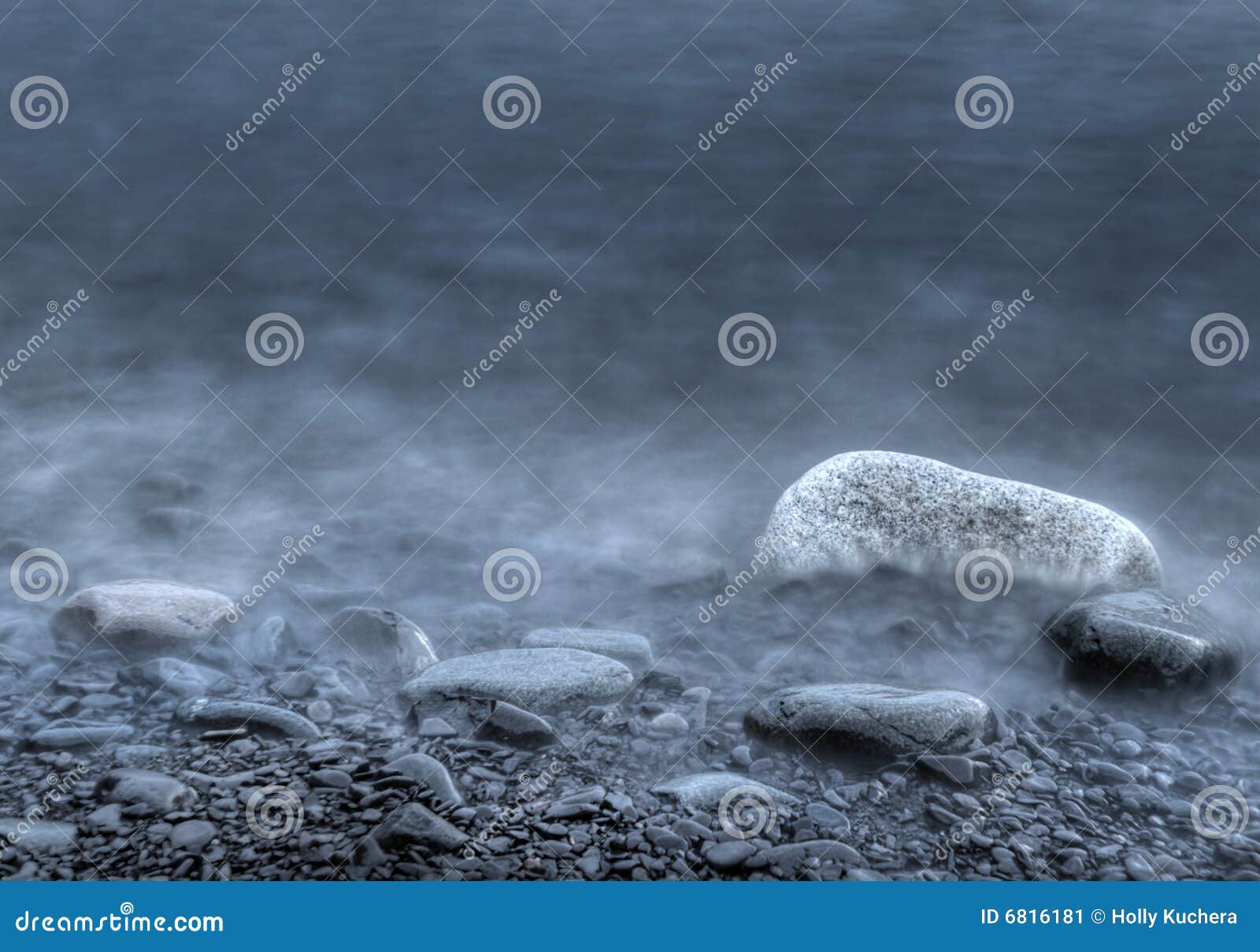 Misty Morning Rocks stock image. Image of blur, monochrome - 6816181