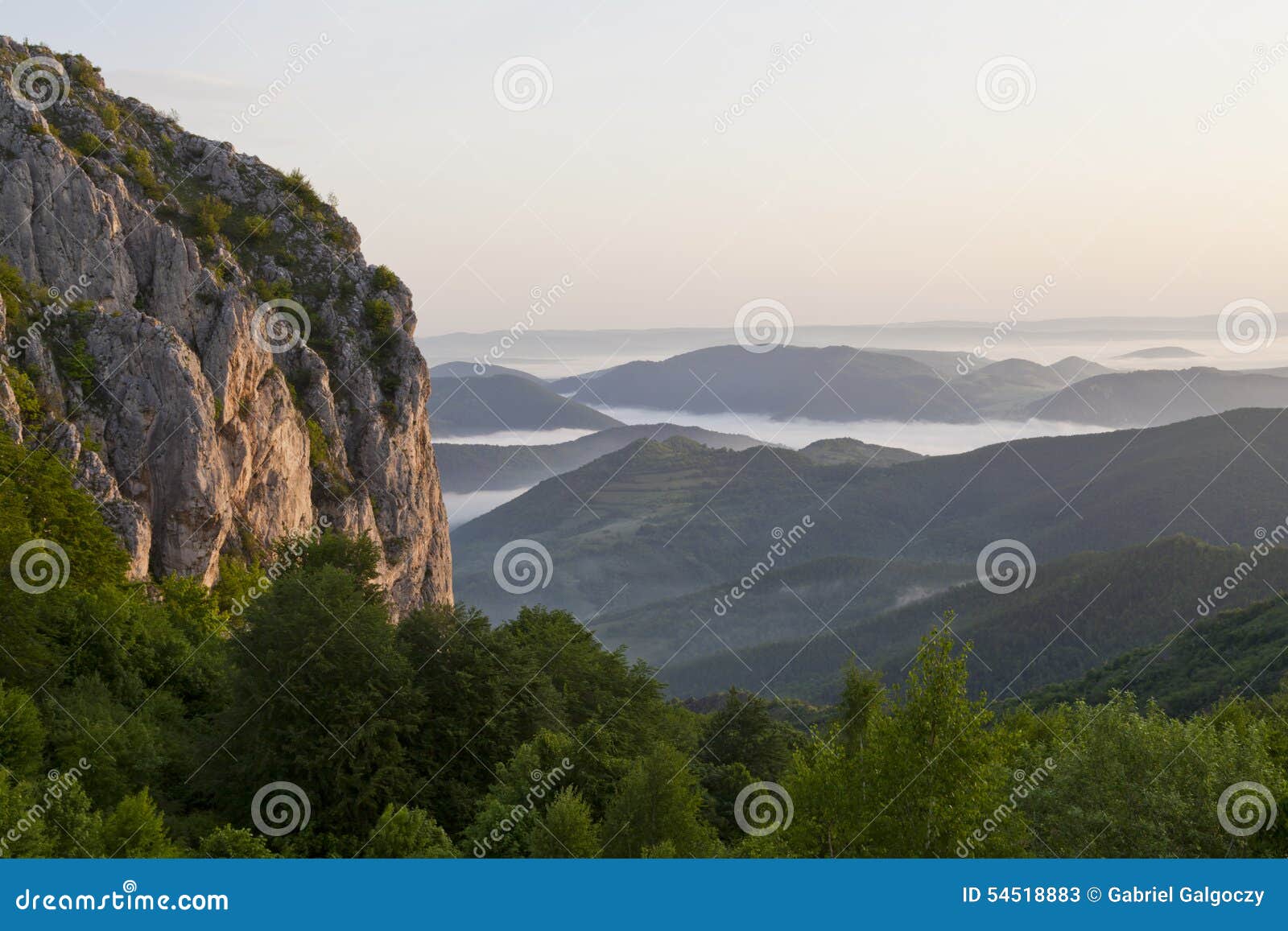 Misty mountain rock stock image. Image of nature, landscape - 54518883