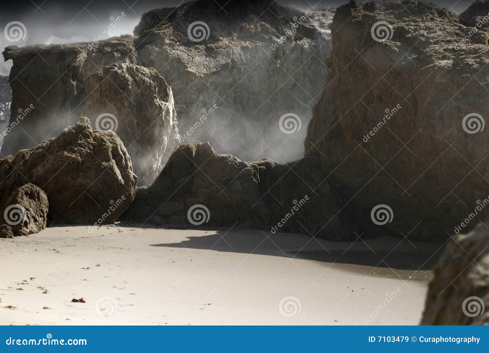 Misty Rocks stock image. Image of serenity, place, stones - 7103479