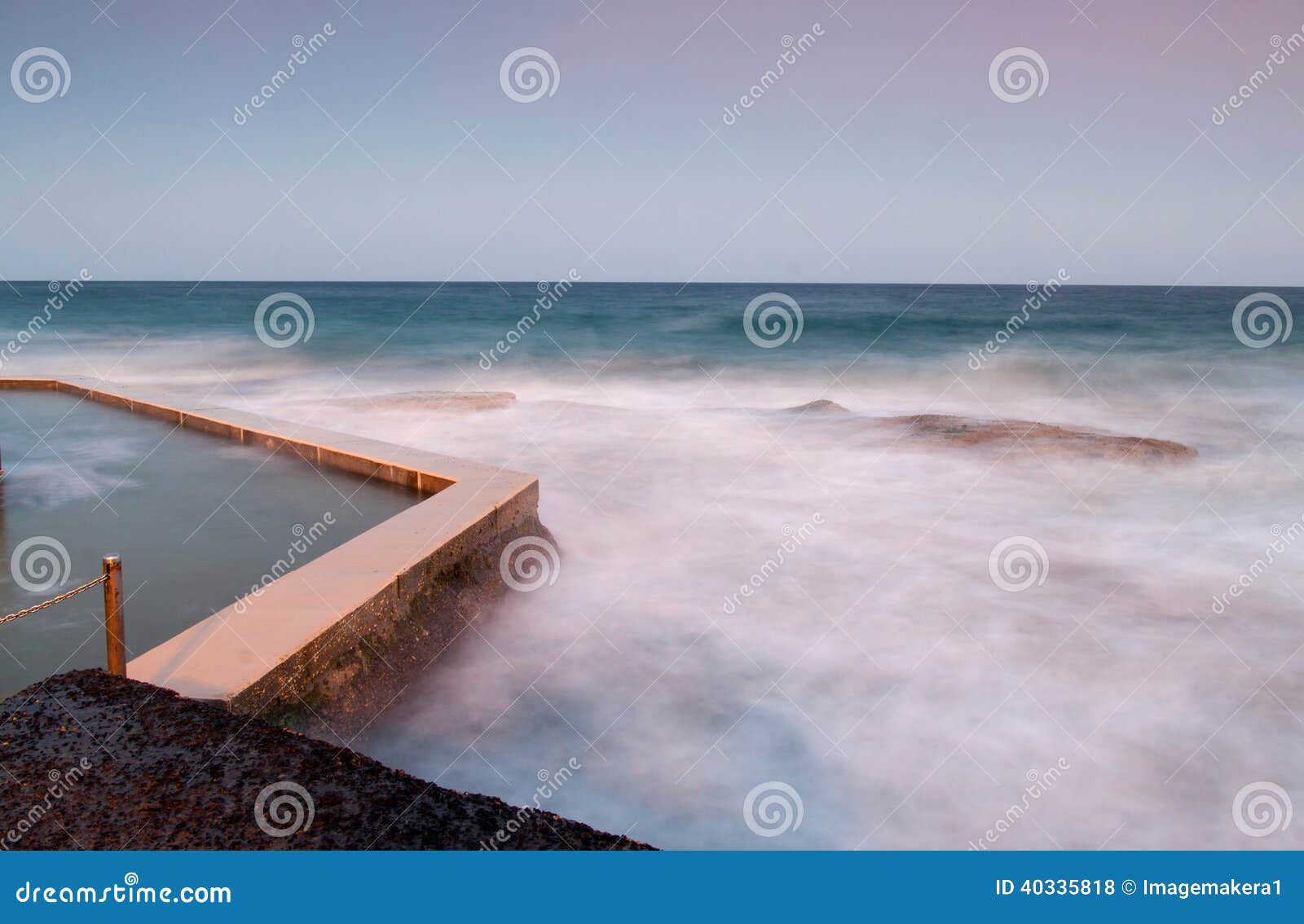 Misty water tidal pool stock photo. Image of pattern - 40335818