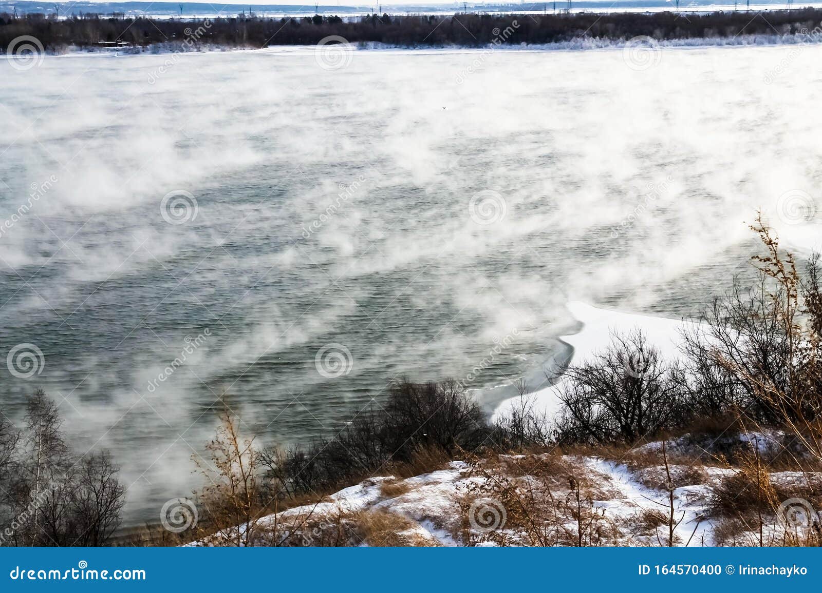 Water Vapor On Surface Of Cold Water Stock Photography | CartoonDealer ...