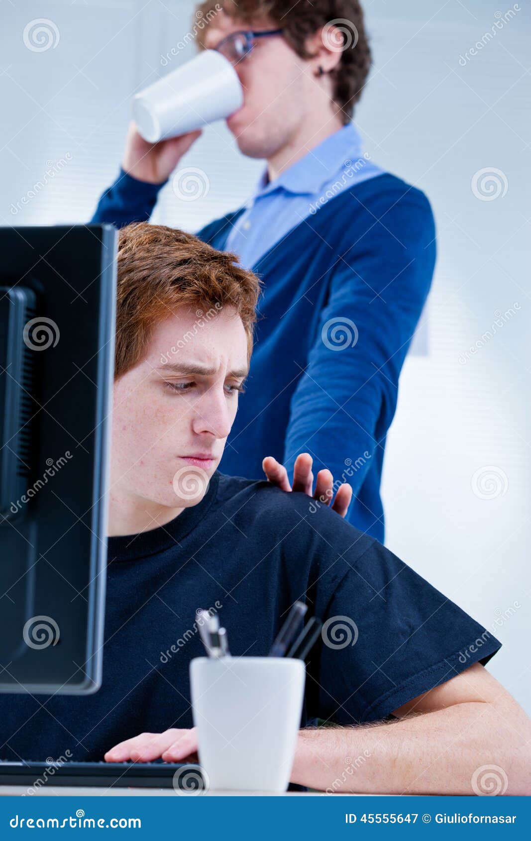 Misunderstanding Arguing and Harassing Each Other Stock Image - Image ...