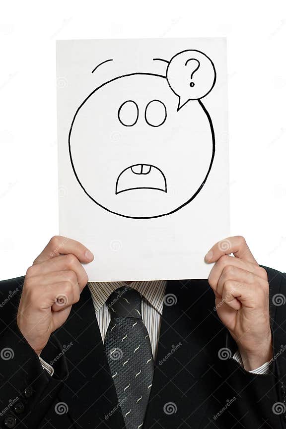 Misunderstanding face stock photo. Image of afraid, joke - 12764400