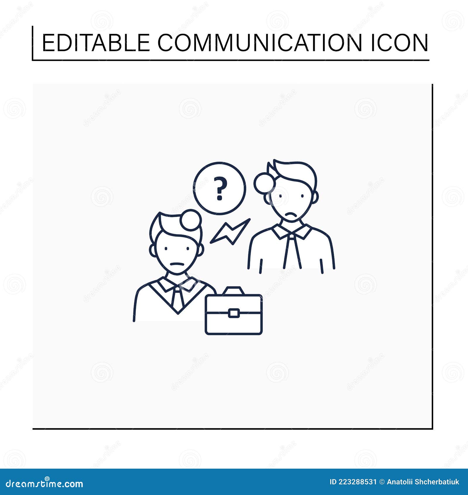 Bad Teamwork, Misunderstanding Concept Sketch. Hand Drawn Isolated ...