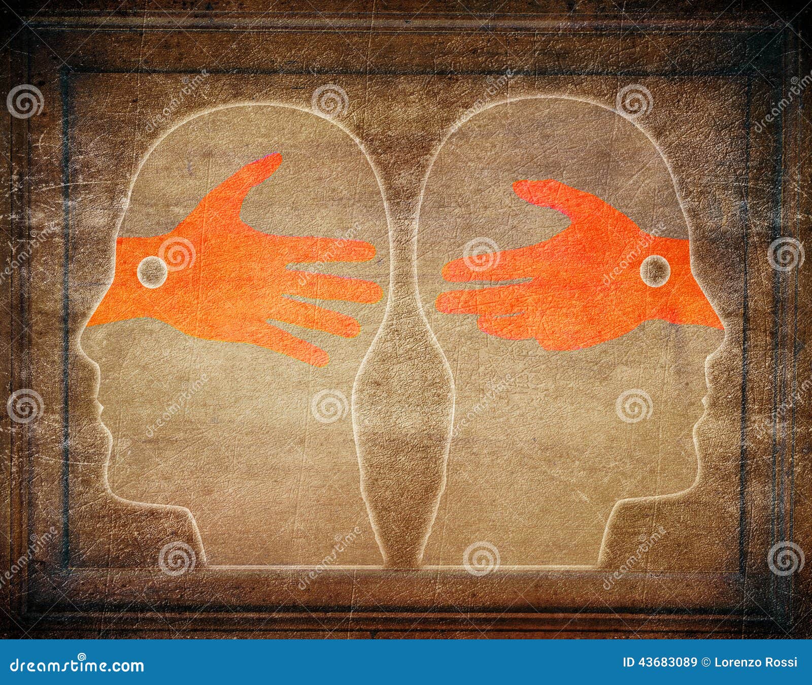 Misunderstandings Digital Illustration Concept with Slhouette Stock ...