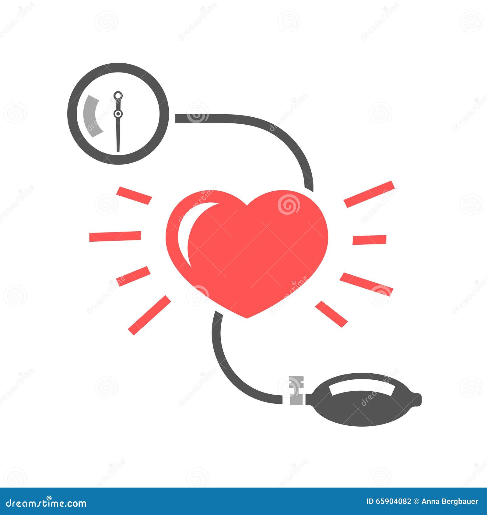 Misurazione Di Pressione Sanguigna Illustrazione Vettoriale ...