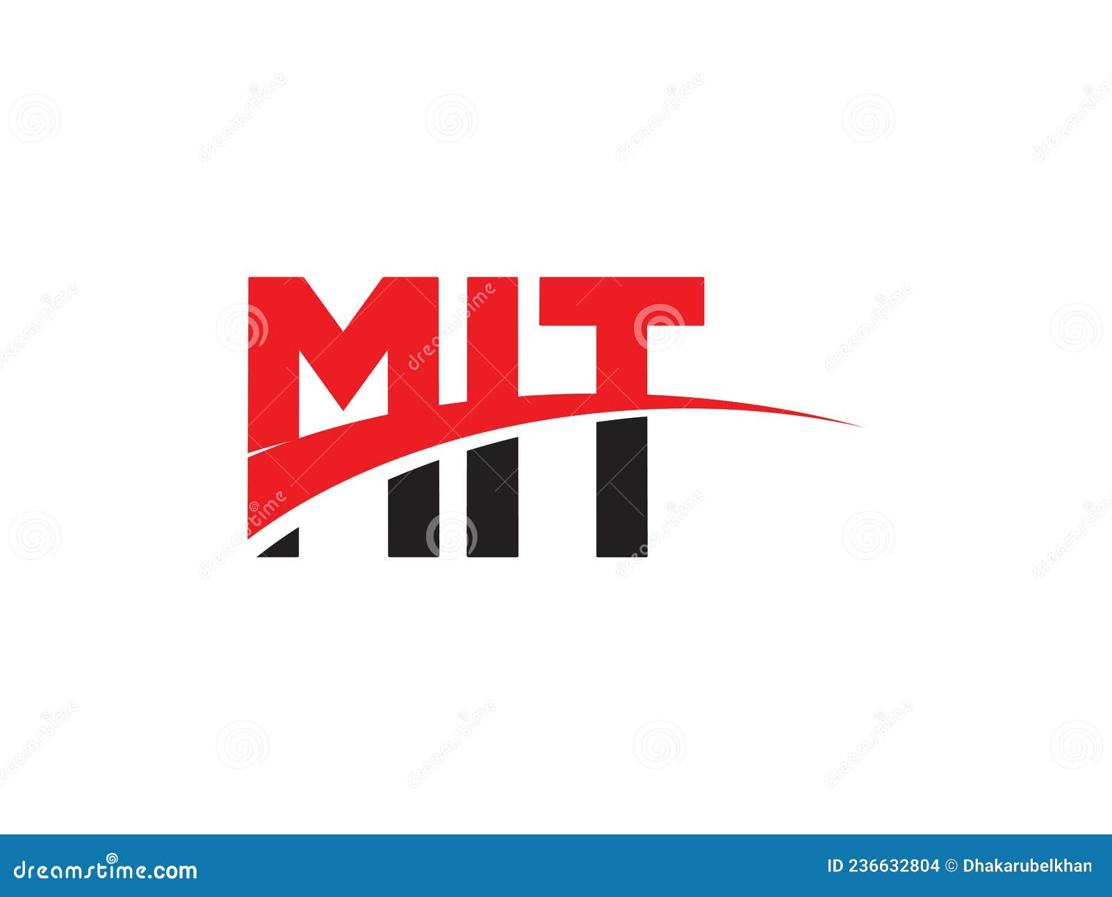 MIT Letter Initial Logo Design Stock Vector - Illustration of ligh ...