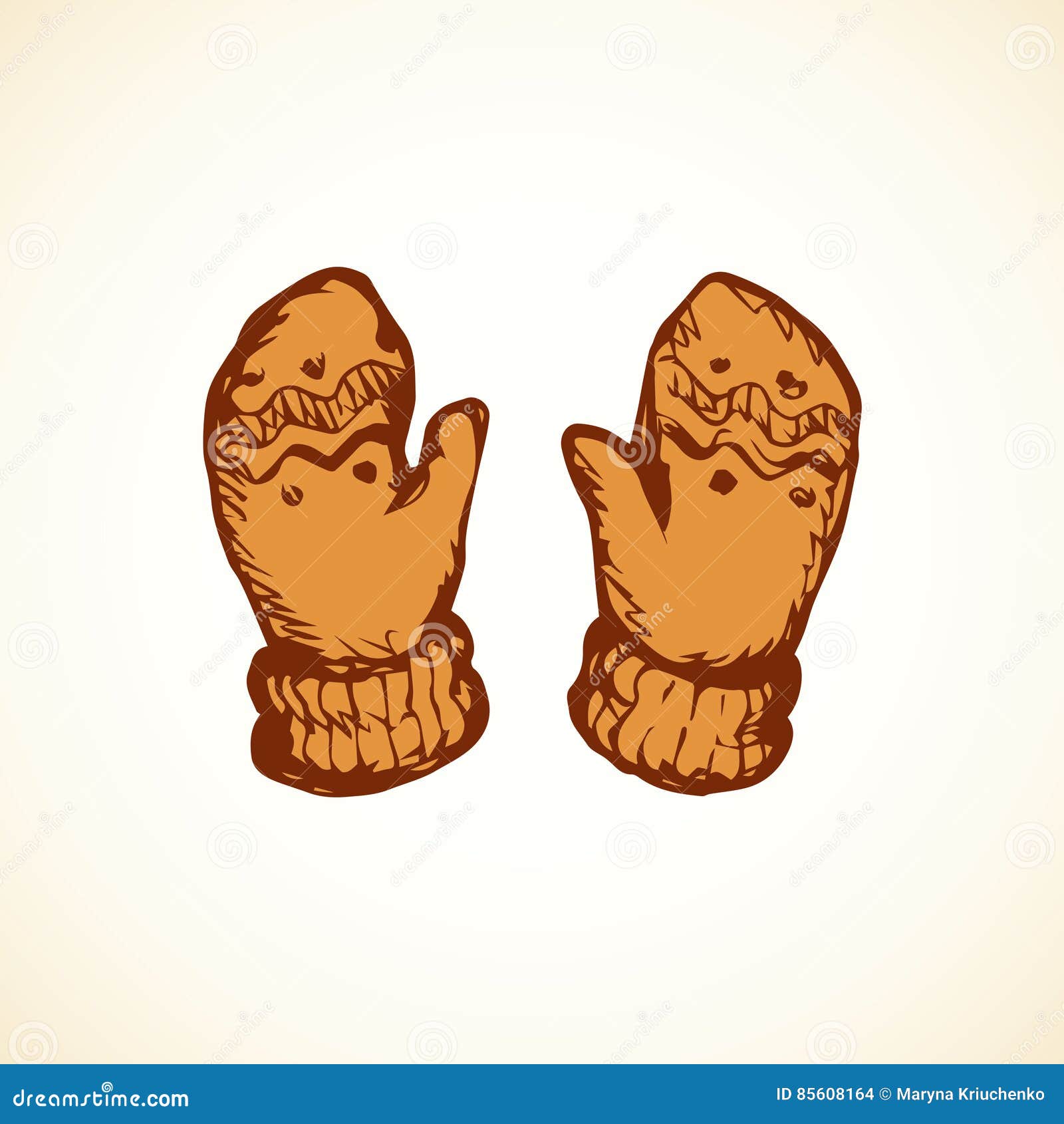 Mitaines Retrait De Vecteur Illustration de Vecteur - Illustration of ...