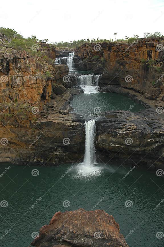 Mitchell Falls stock image. Image of water, bushwalking - 19788773