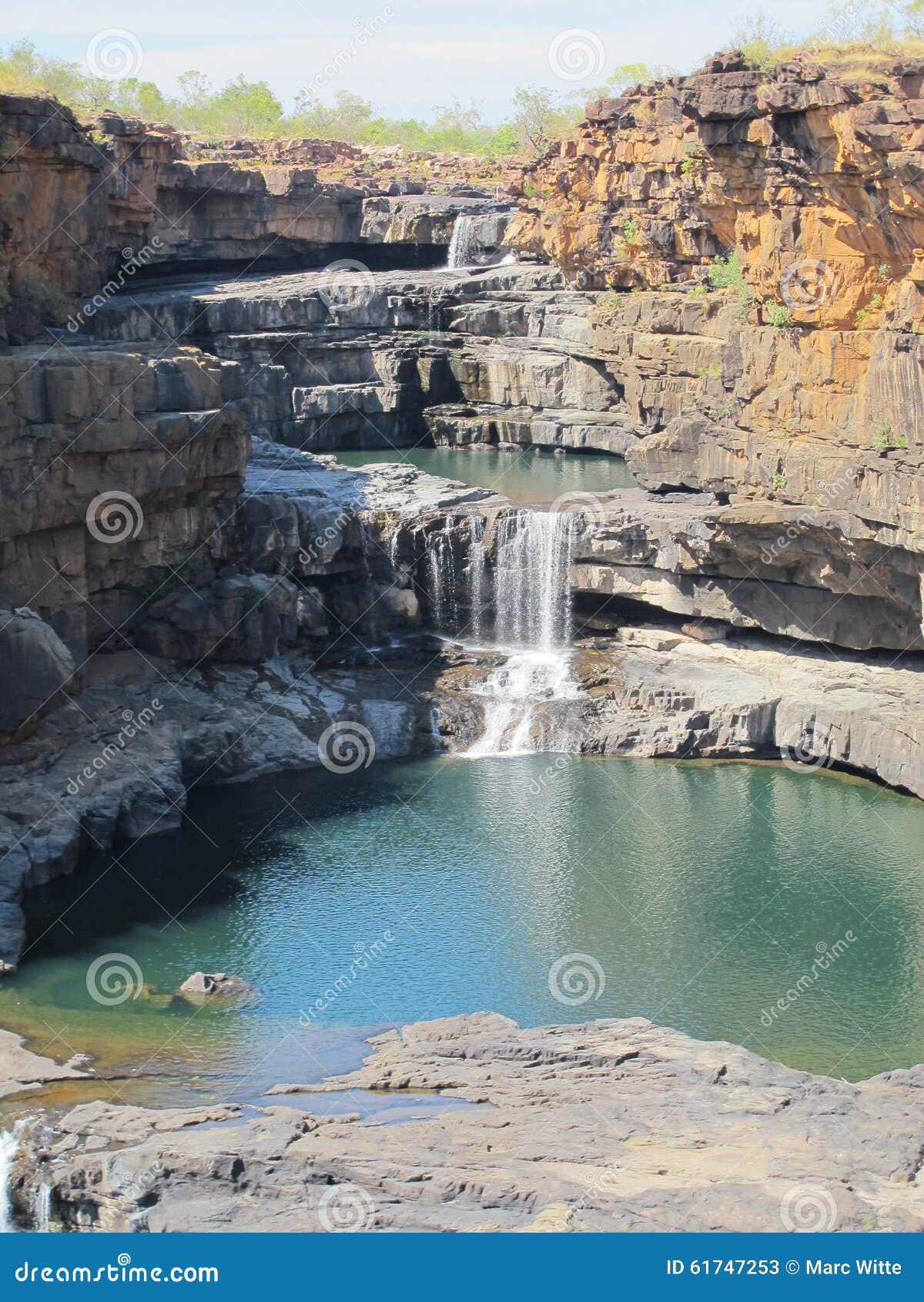 Mitchell Falls, Kimberley, West Australia Stock Image - Image of ...