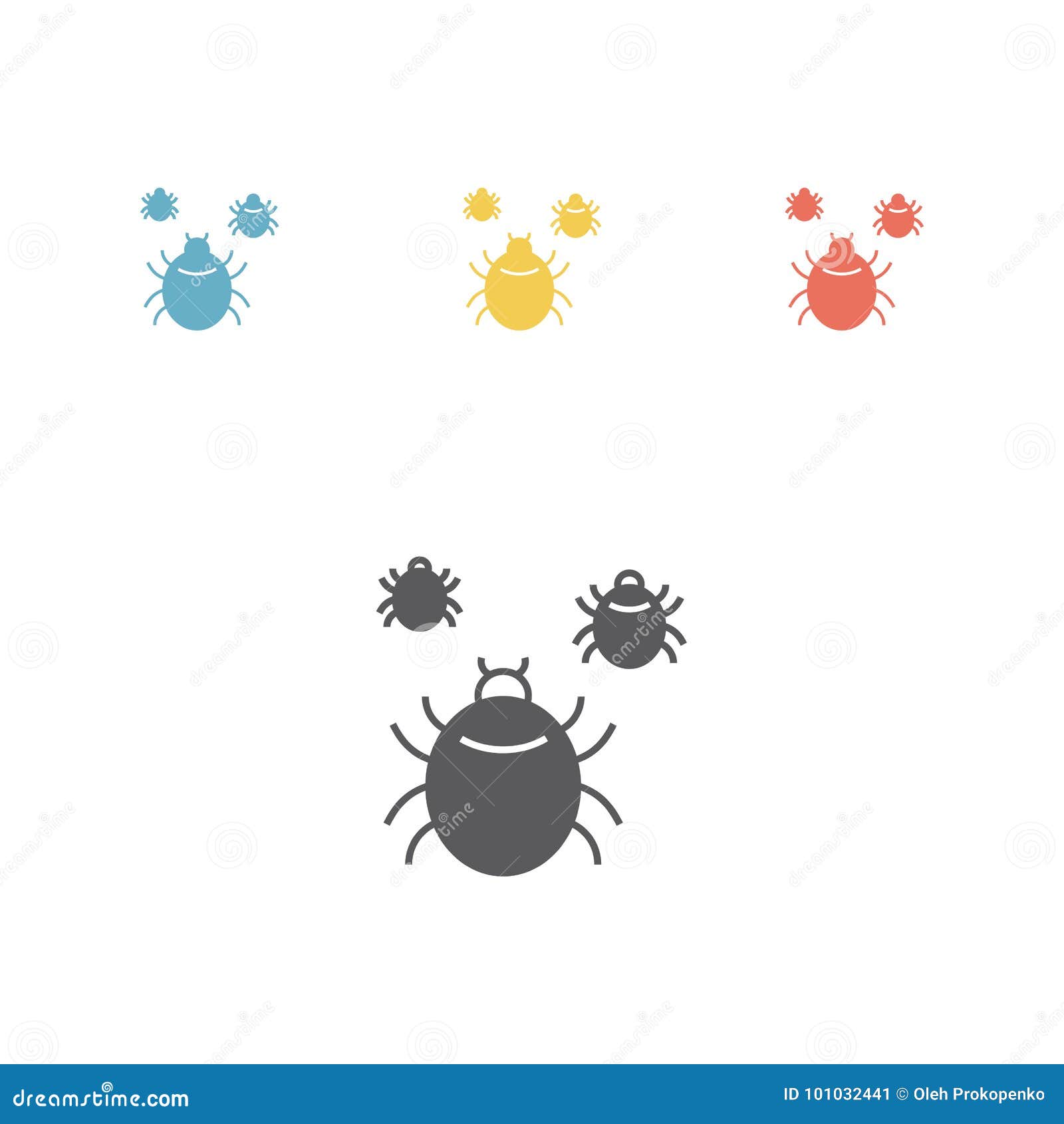 Mite Icon. Vector Illustration. Stock Vector - Illustration of itchy ...