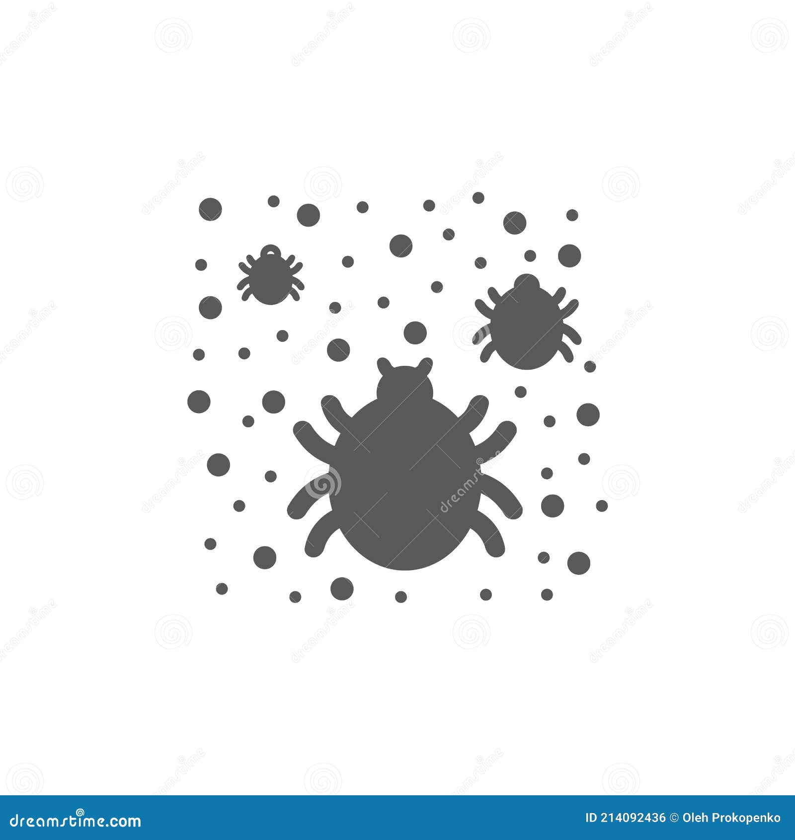 Mite Icon. Vector Signs for Web Graphics. Stock Vector - Illustration ...