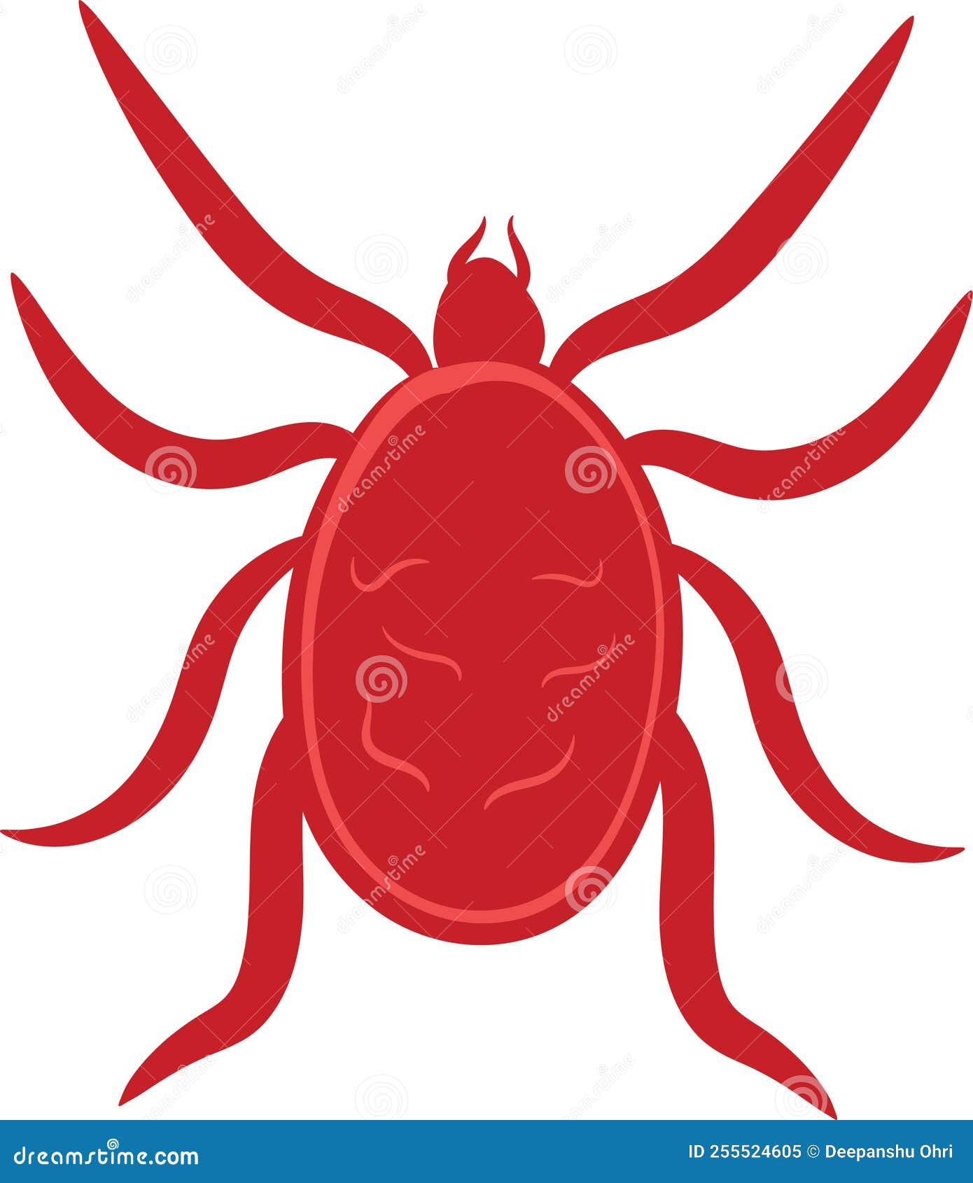 Mite stock vector. Illustration of mites, disease, dust - 255524605