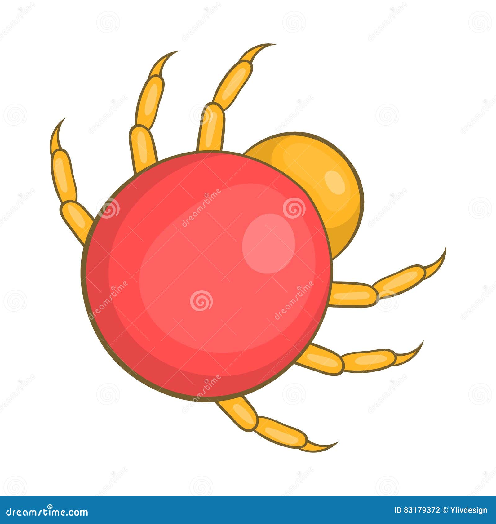 Mite Parasite Warning Sign. Bloodsucking. The Tick Is Red. Tick Allergy ...