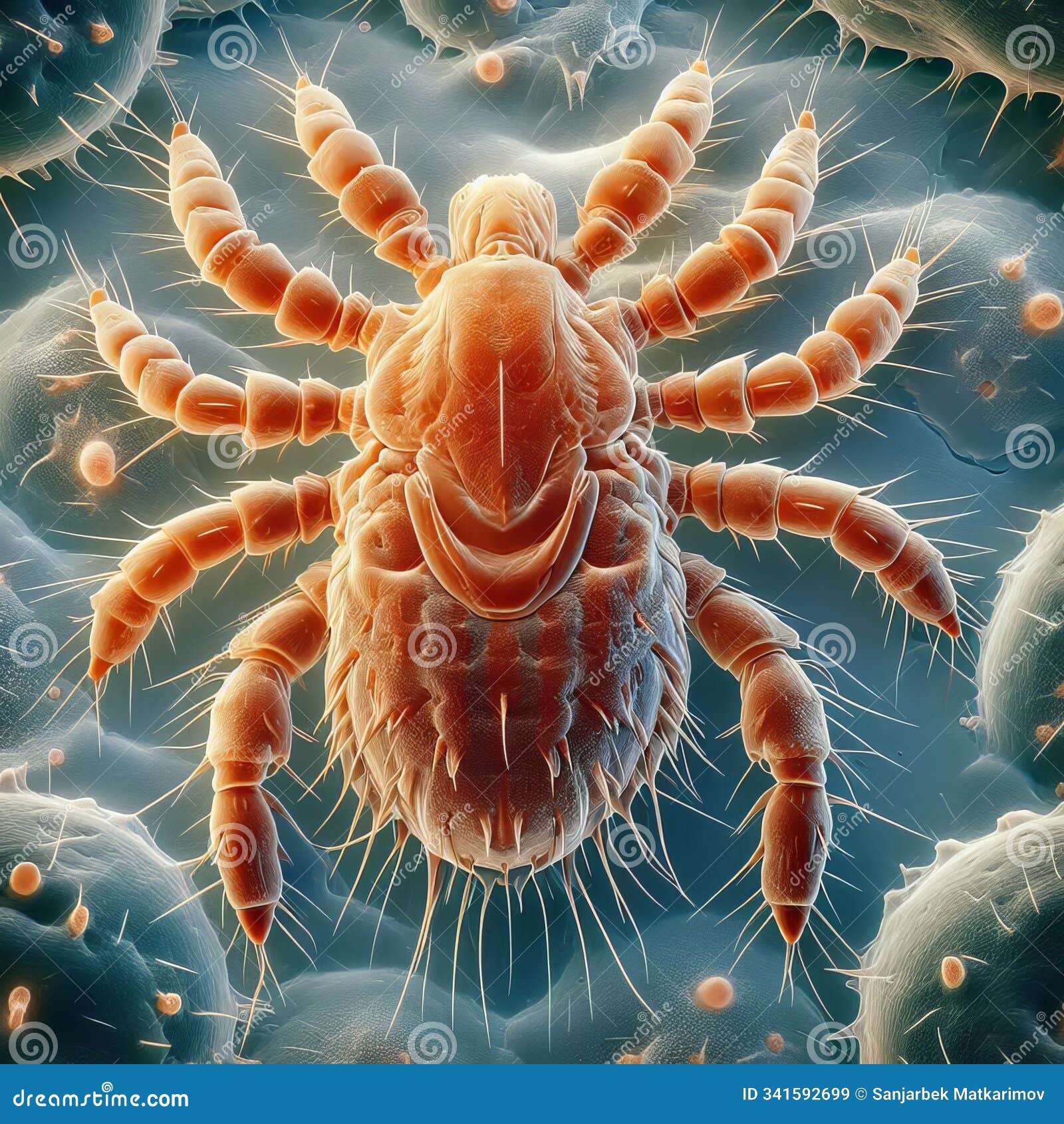 Mites Microscopic View Under A Microscope Reveal The Intricate D ...