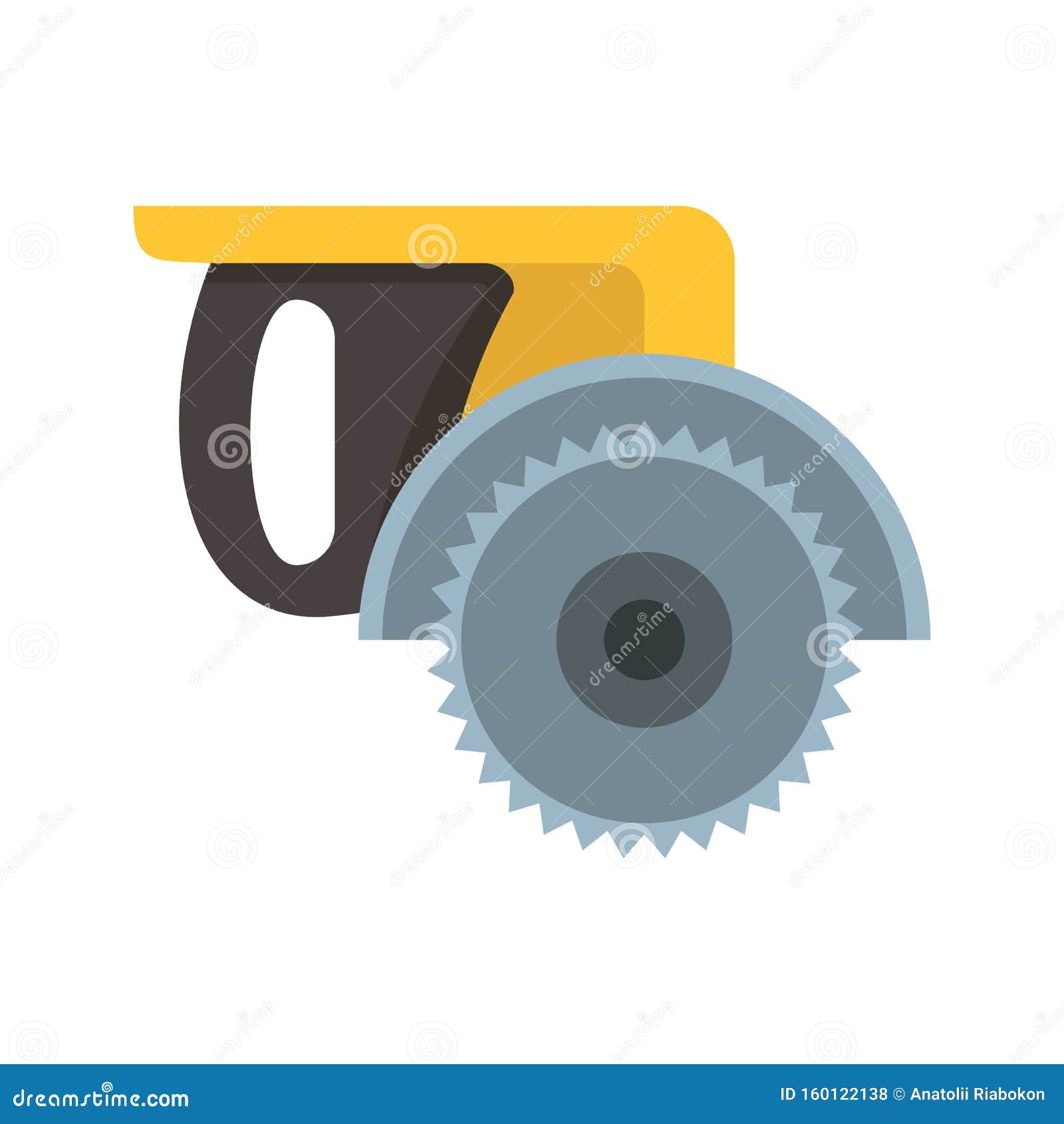 Miter saw icon, flat style stock vector. Illustration of carpentry ...