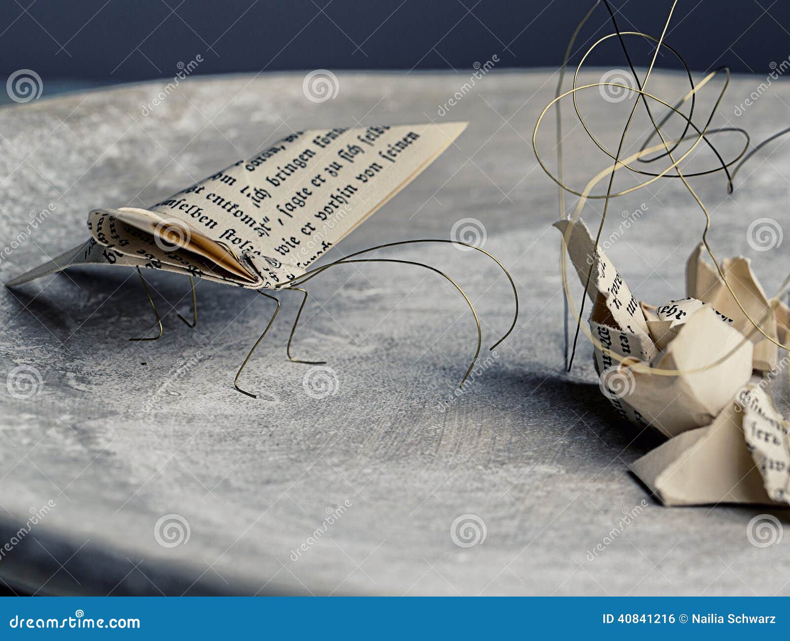 Mites de papier photo stock. Image du coton, plaque, papillon - 40841216