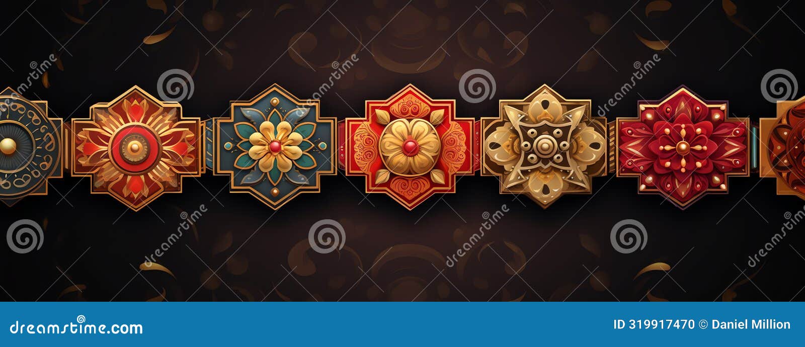 Mithai boxes diwali banner stock illustration. Illustration of hindu ...