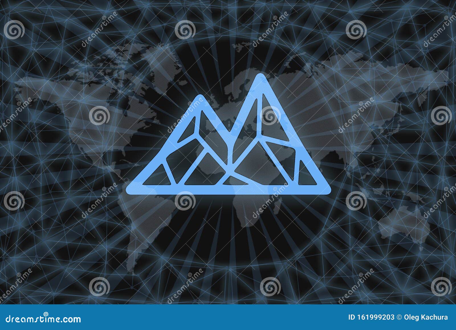 MITHRIL Coin Cryptocurrency Blockchain Icon. Virtual Electronic ...