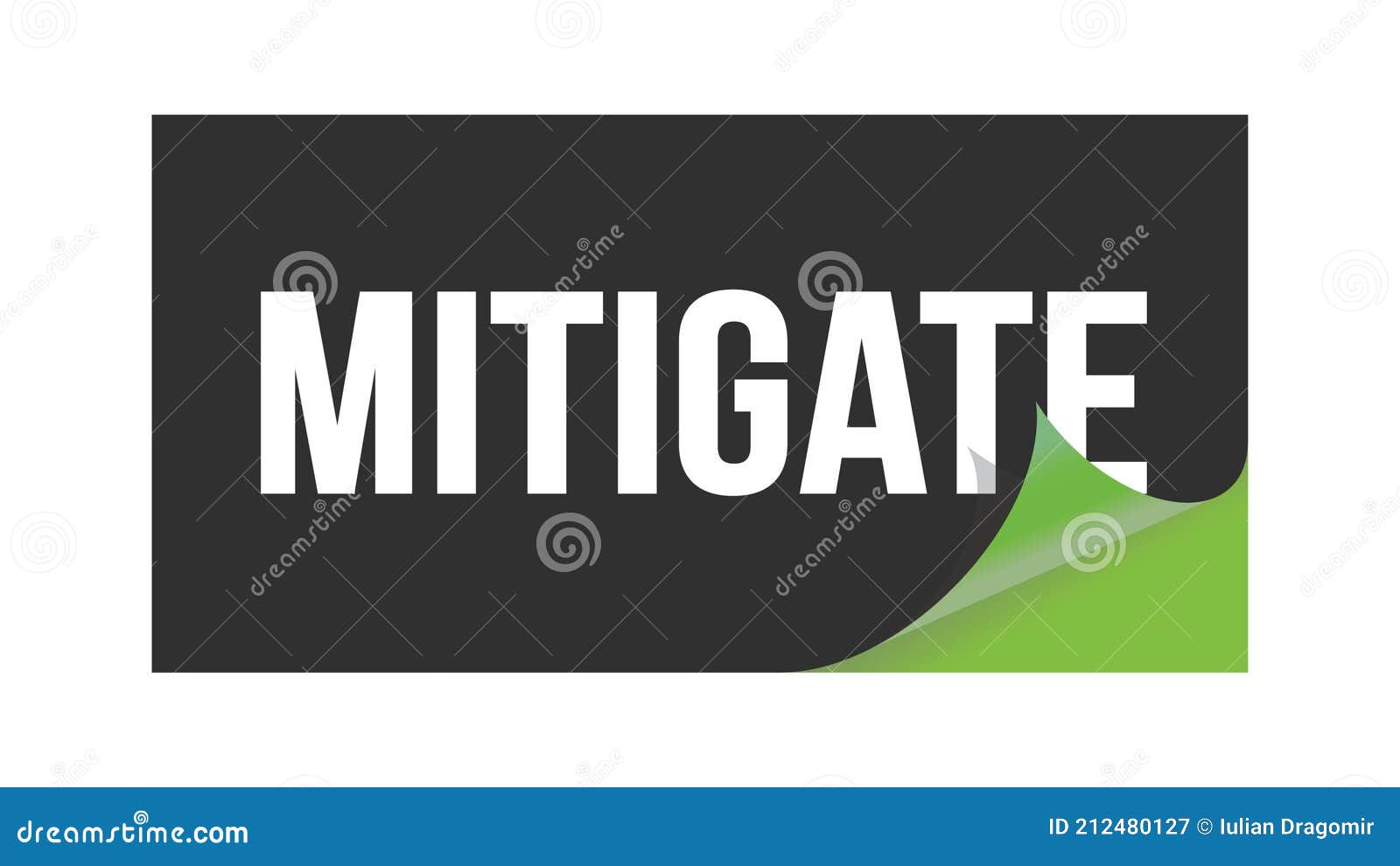 MITIGATE Text Written On Wooden Frame School Blackboard Stock ...