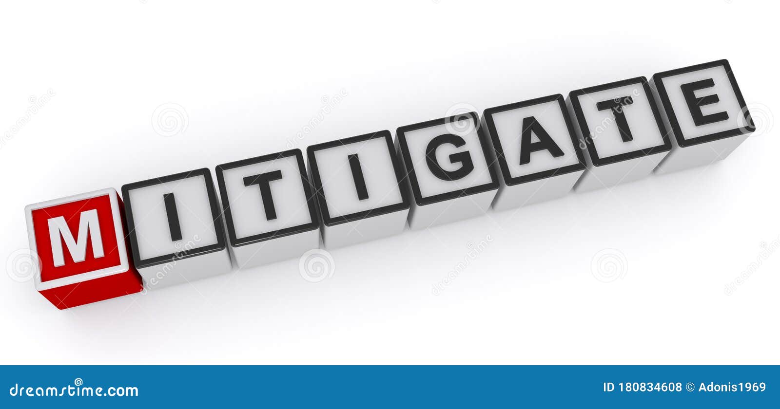 MITIGATE, Word On Red Round Stamp Sign Stock Photo | CartoonDealer.com ...