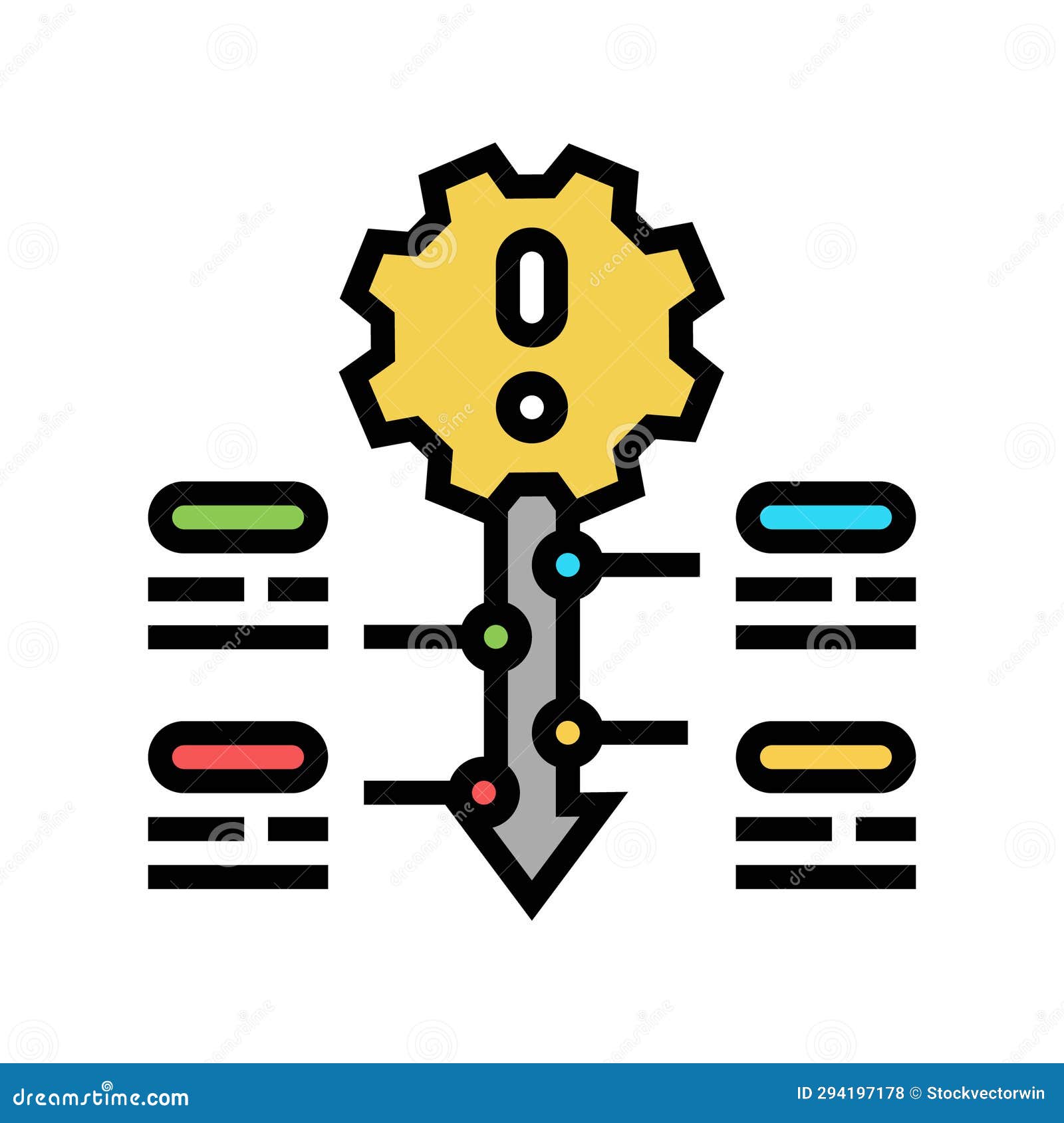 Mitigation Plan Risk Color Icon Vector Illustration Stock Vector ...