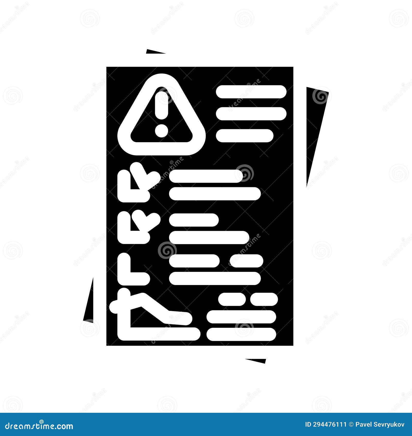 Mitigation Plan Risk Glyph Icon Vector Illustration Stock Vector ...