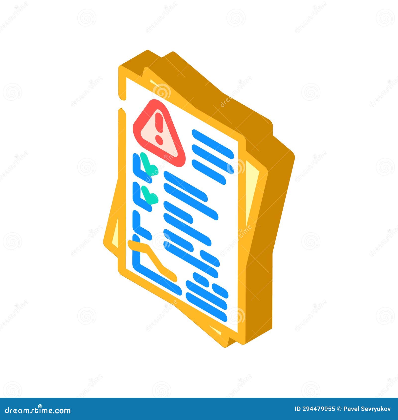 Mitigation Plan Risk Isometric Icon Vector Illustration Stock Vector ...