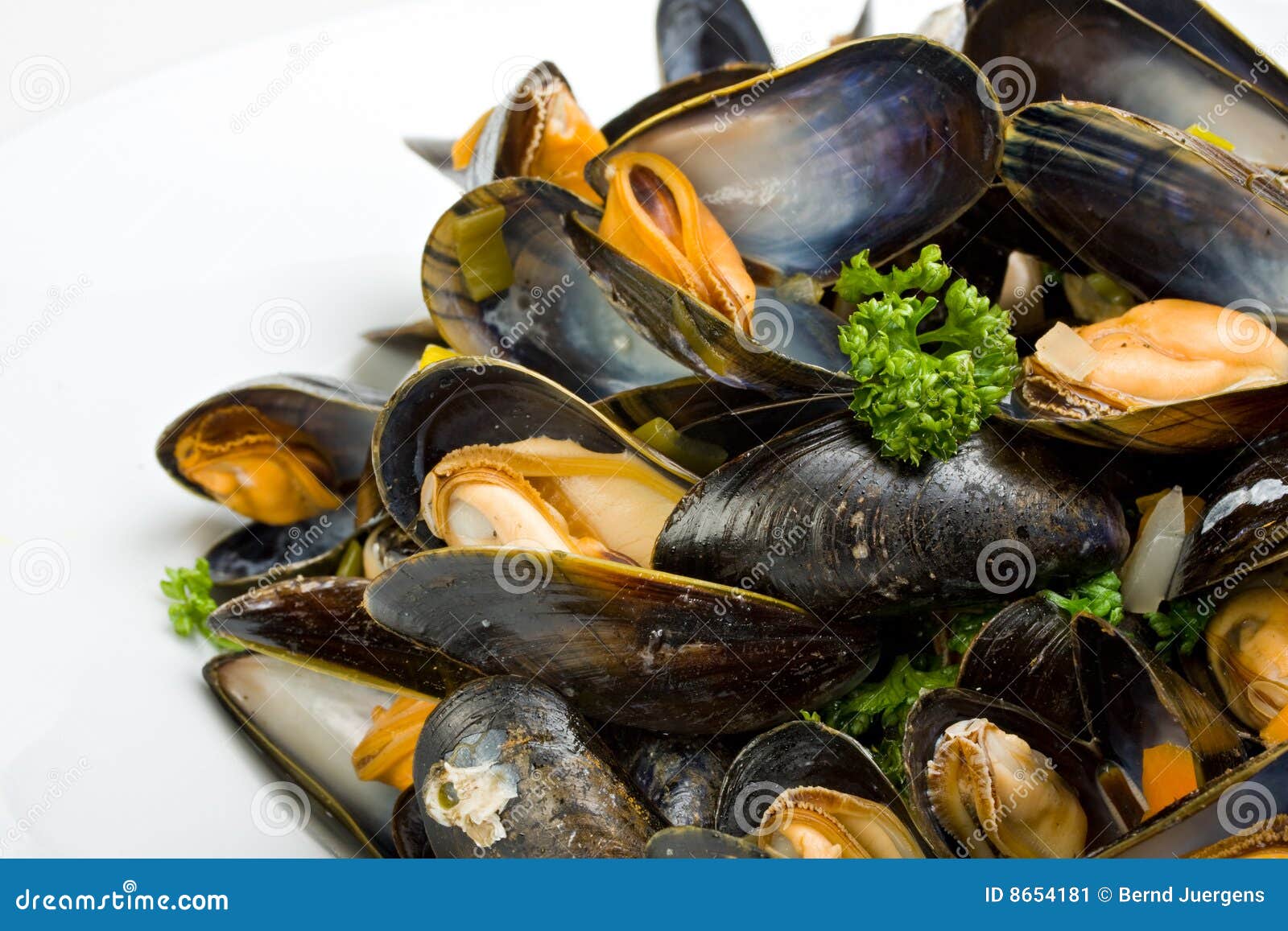 Mitili immagine stock. Immagine di bianco, piastra, sano - 8654181