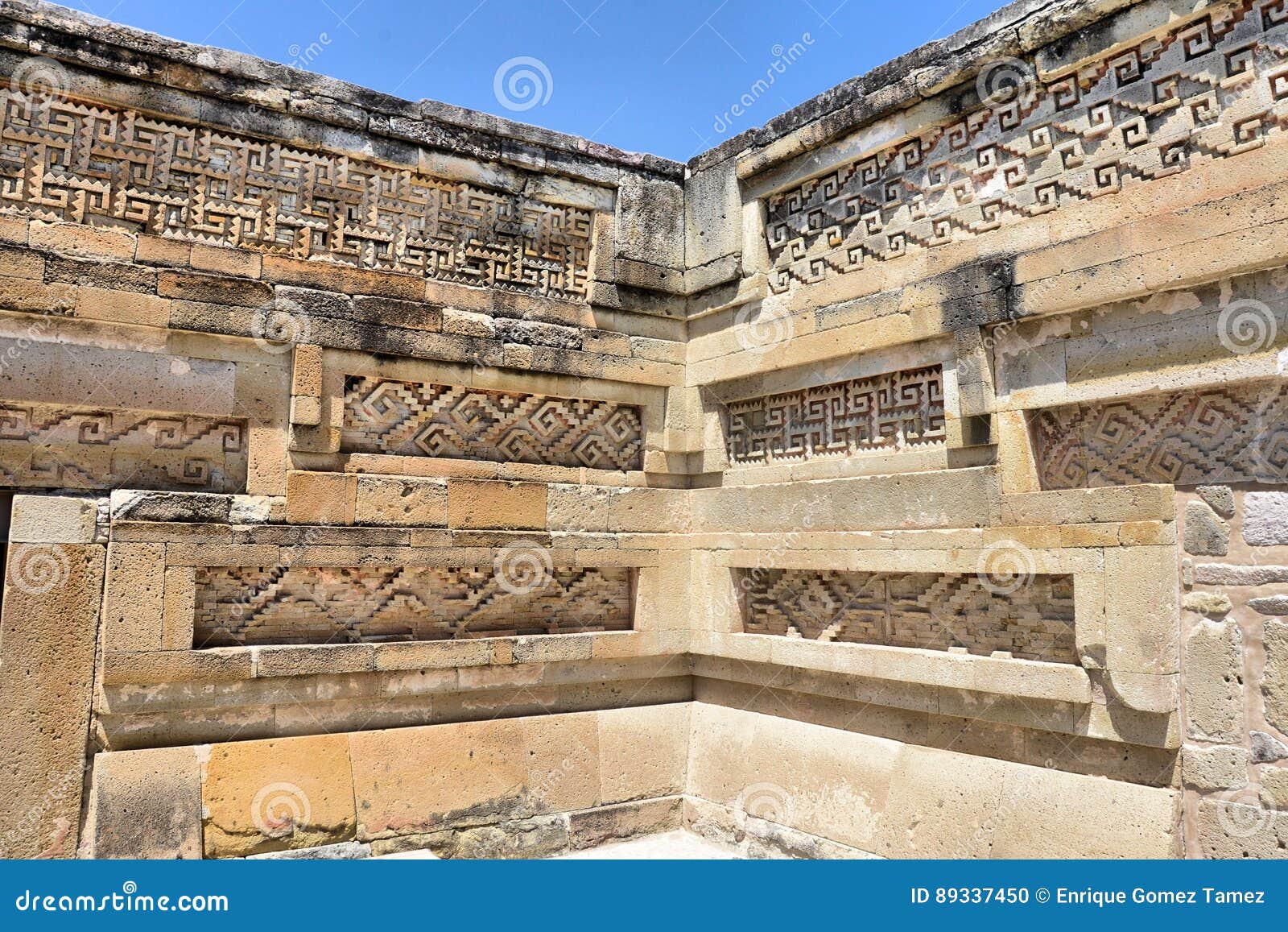 Mitla ruins stock photo. Image of center, city, antique - 89337450