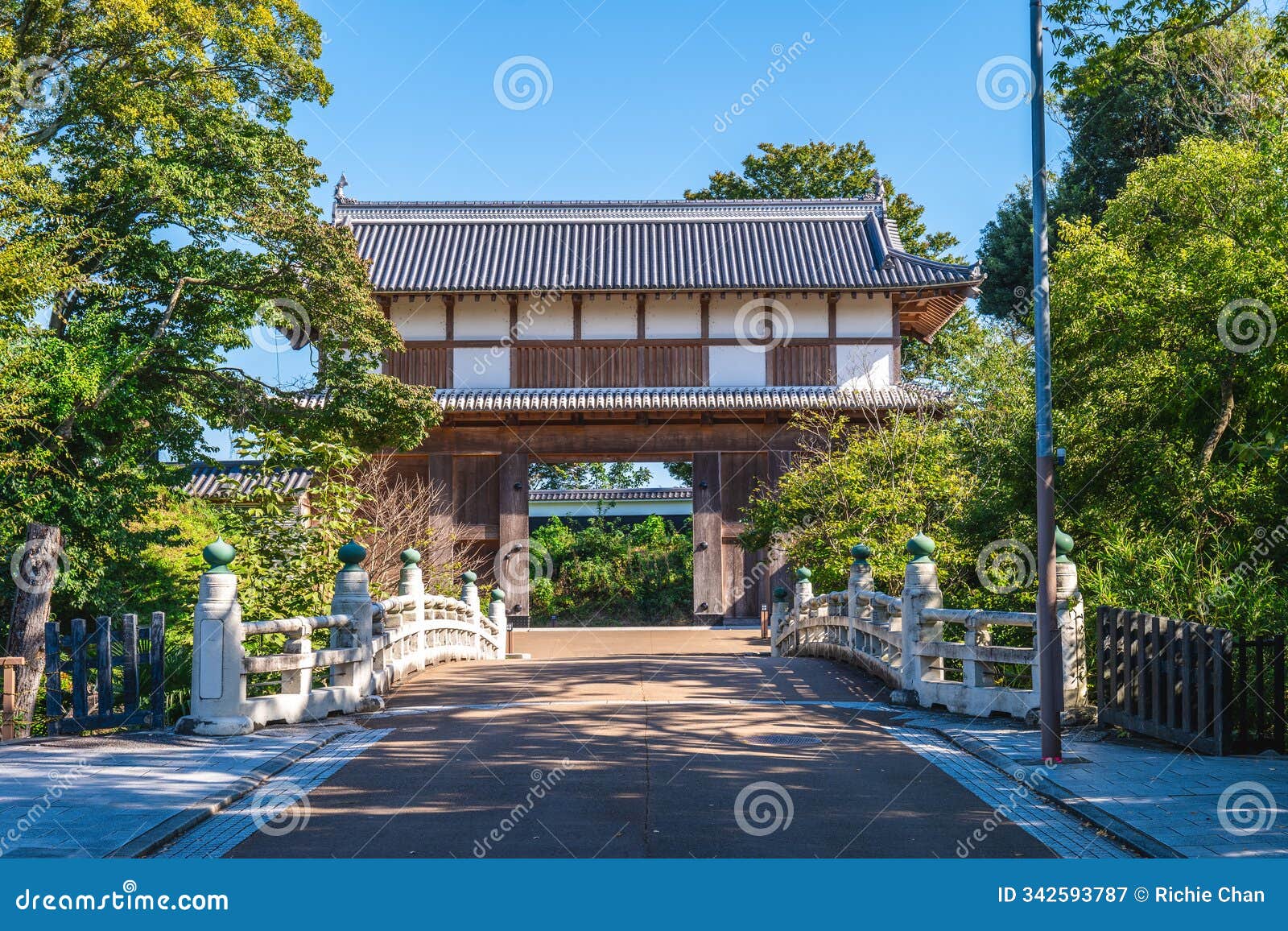 Mito Castle, the Largest Earthen Flatland Castle of Japan Stock Image ...